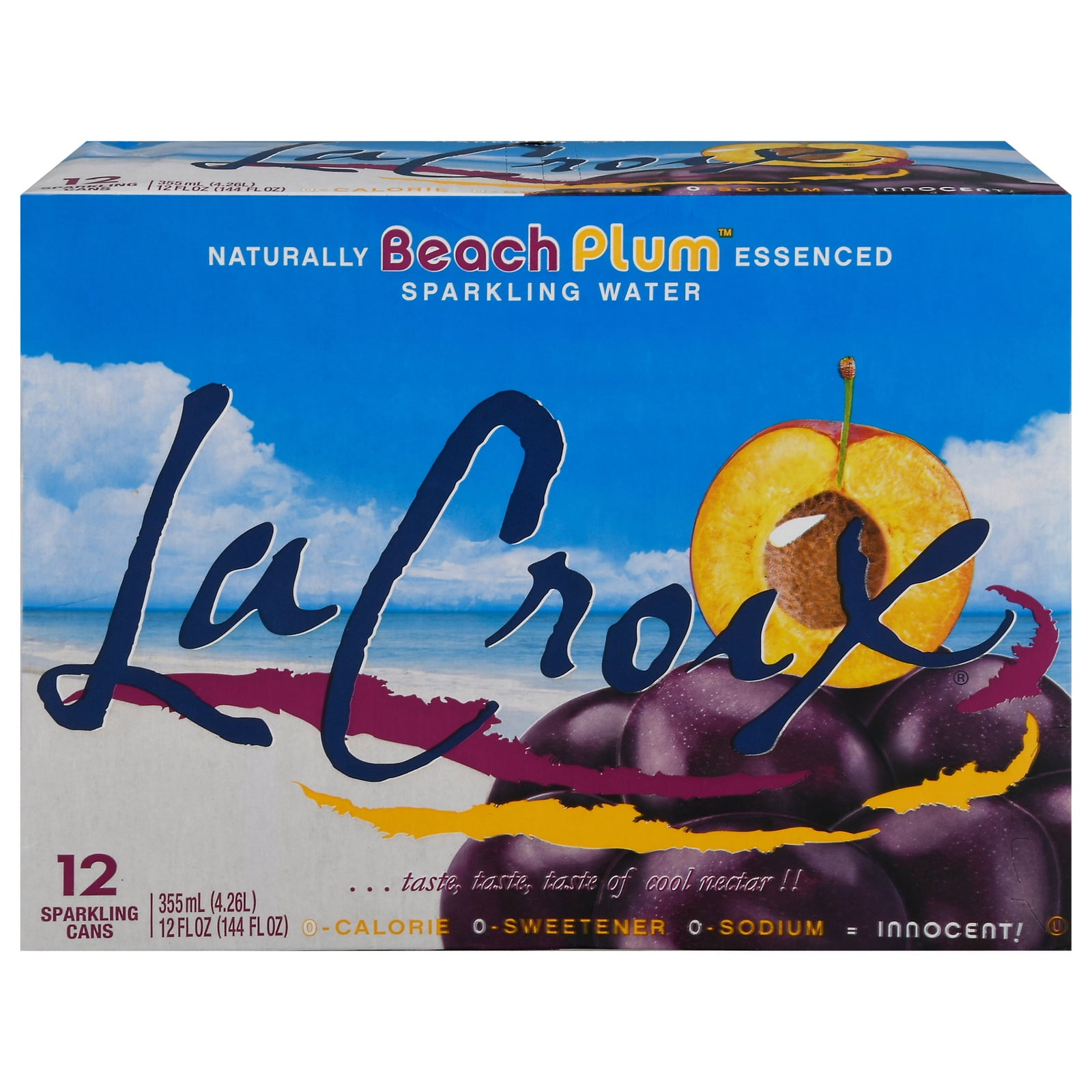 Lacroix - Sparkling Water Beach Plum - Case of 2-12/12 FZ - Walmart.com
