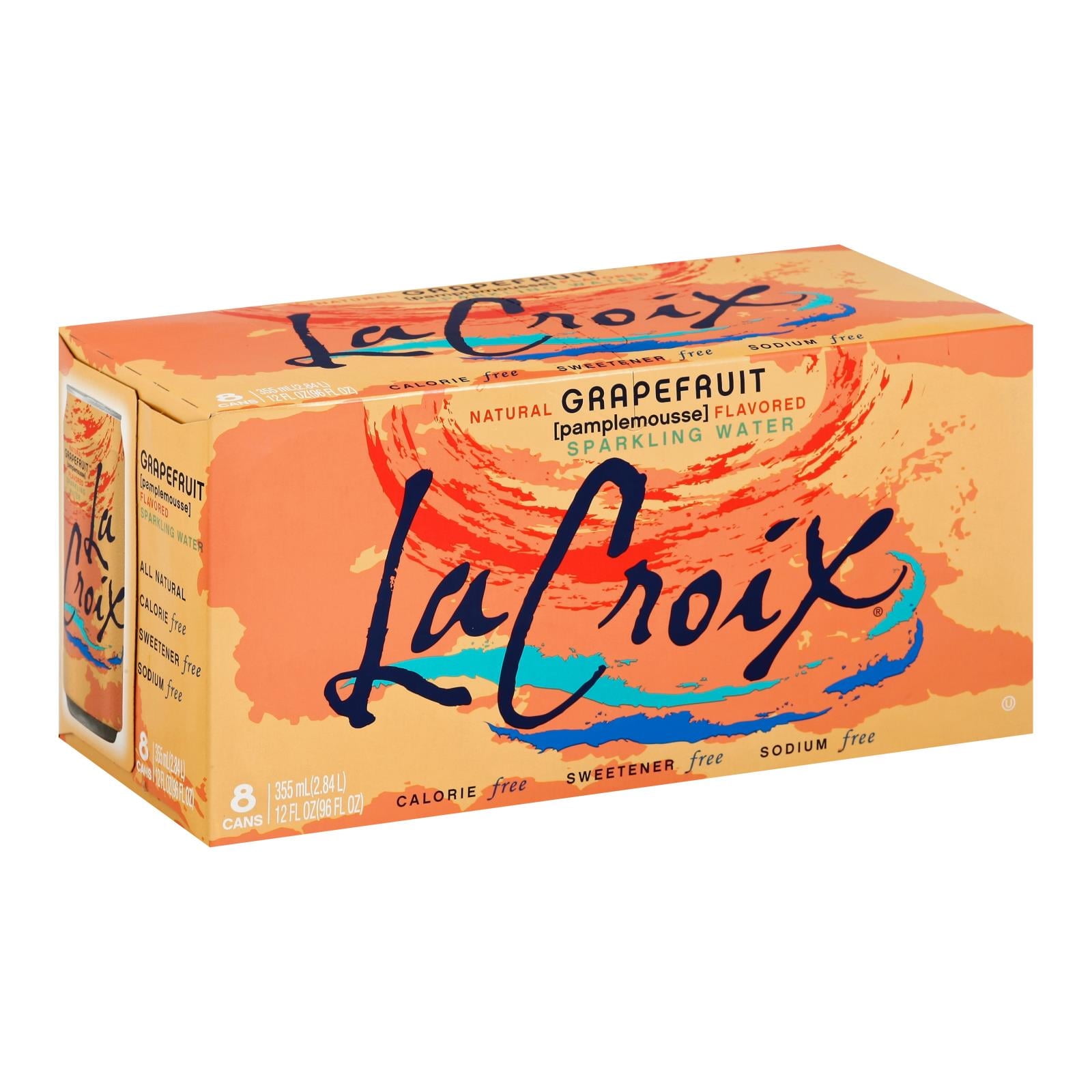 Lacroix Sparkling Water - Grapefruit Water - Case Of 3 - 12 Fl Oz ...