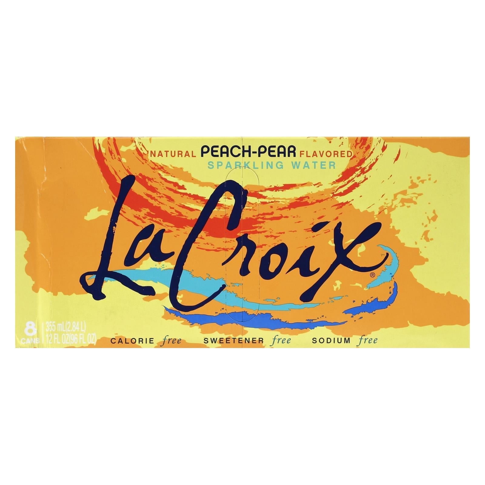 Lacroix Sparkling Water - Peach-Pear - Case of 3 - 8/12 fl oz ...