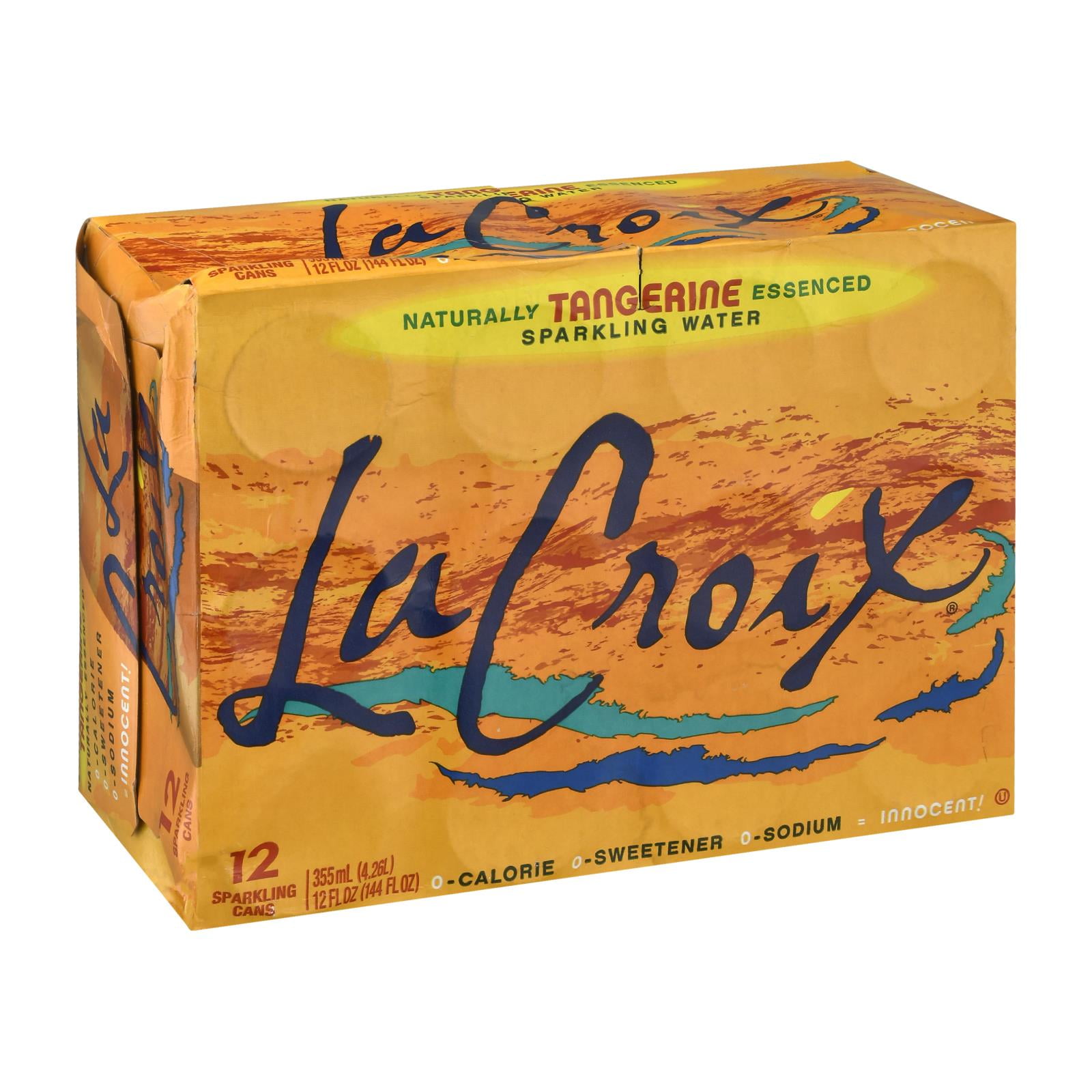 Lacroix Sparkling Water - Tangerine - Case of 2 - 12/12 fl oz - Walmart.com