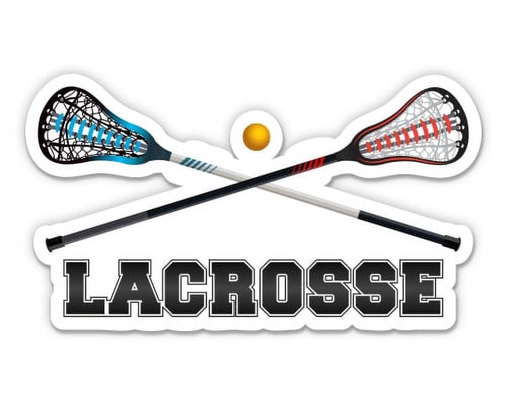 Lacrosse - 3" Vinyl Sticker - For Car Laptop Water Bottle Phone ...