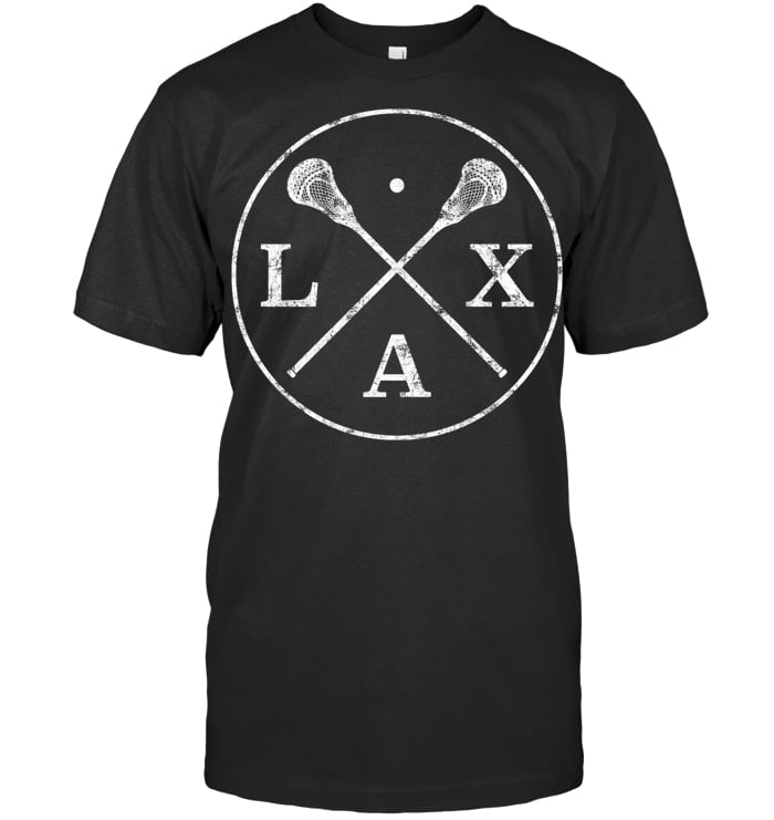 Lacrosse Long Sleeve I Lax Logo Player Fan Design Lacrosse T Shirt ...