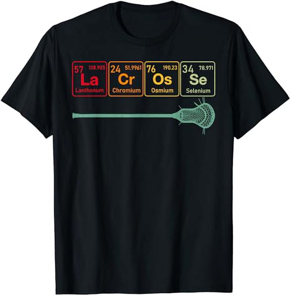 Lacrosse Periodic Table Elements Lacrosse Player T-Shirt - Walmart.com