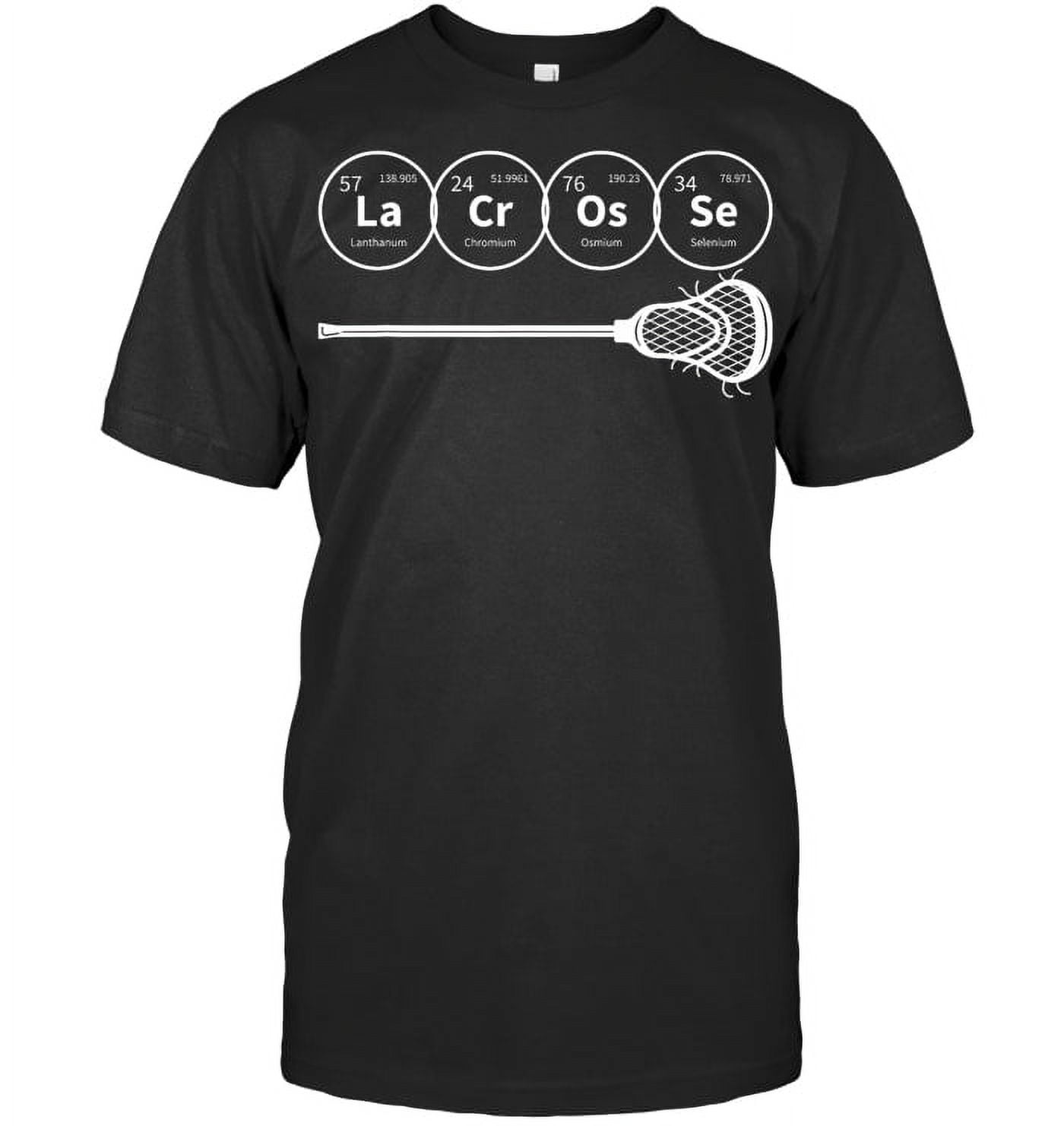 Lacrosse Periodic Table Of Elements Chemistry Gift Lacrosse T Shirt ...