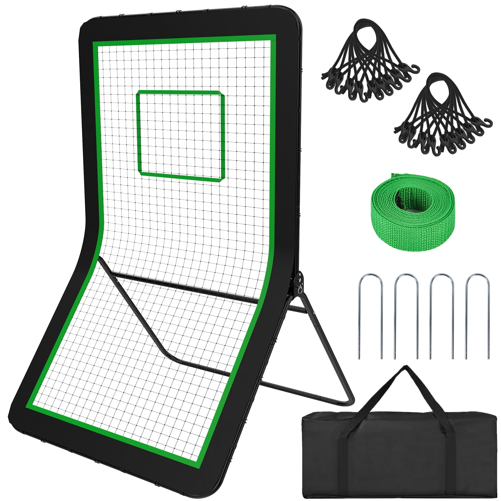 Lacrosse Rebounder, 4x7ft Volleyball Rebounder Net with 5 Adjustable ...
