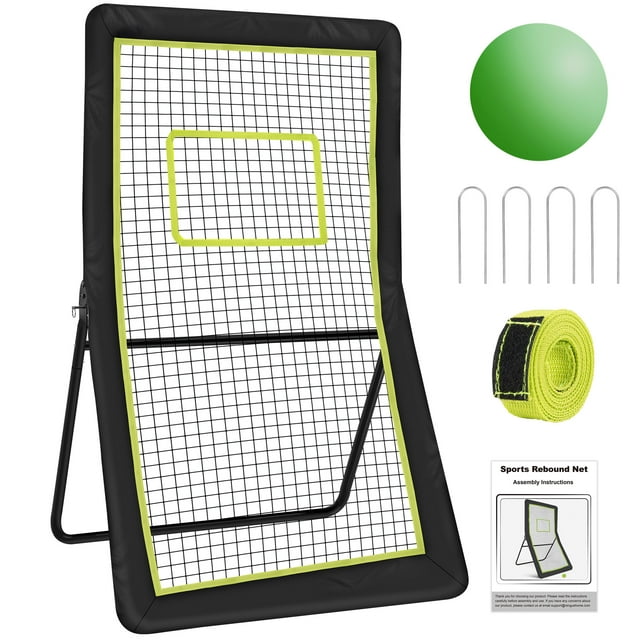 Lacrosse Rebounder for Backyard,4x7 Ft. Lacrosse Bounce Back Net ...