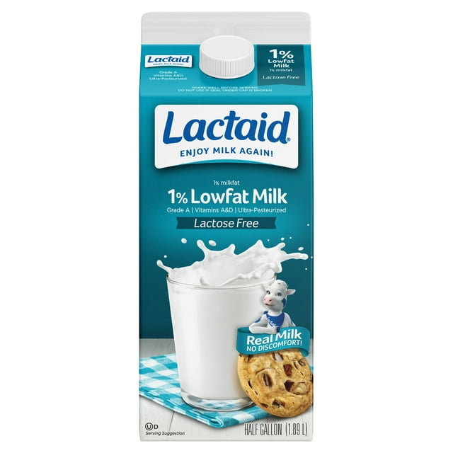 Lactaid 1% Lowfat Milk, 64 oz - Walmart.com