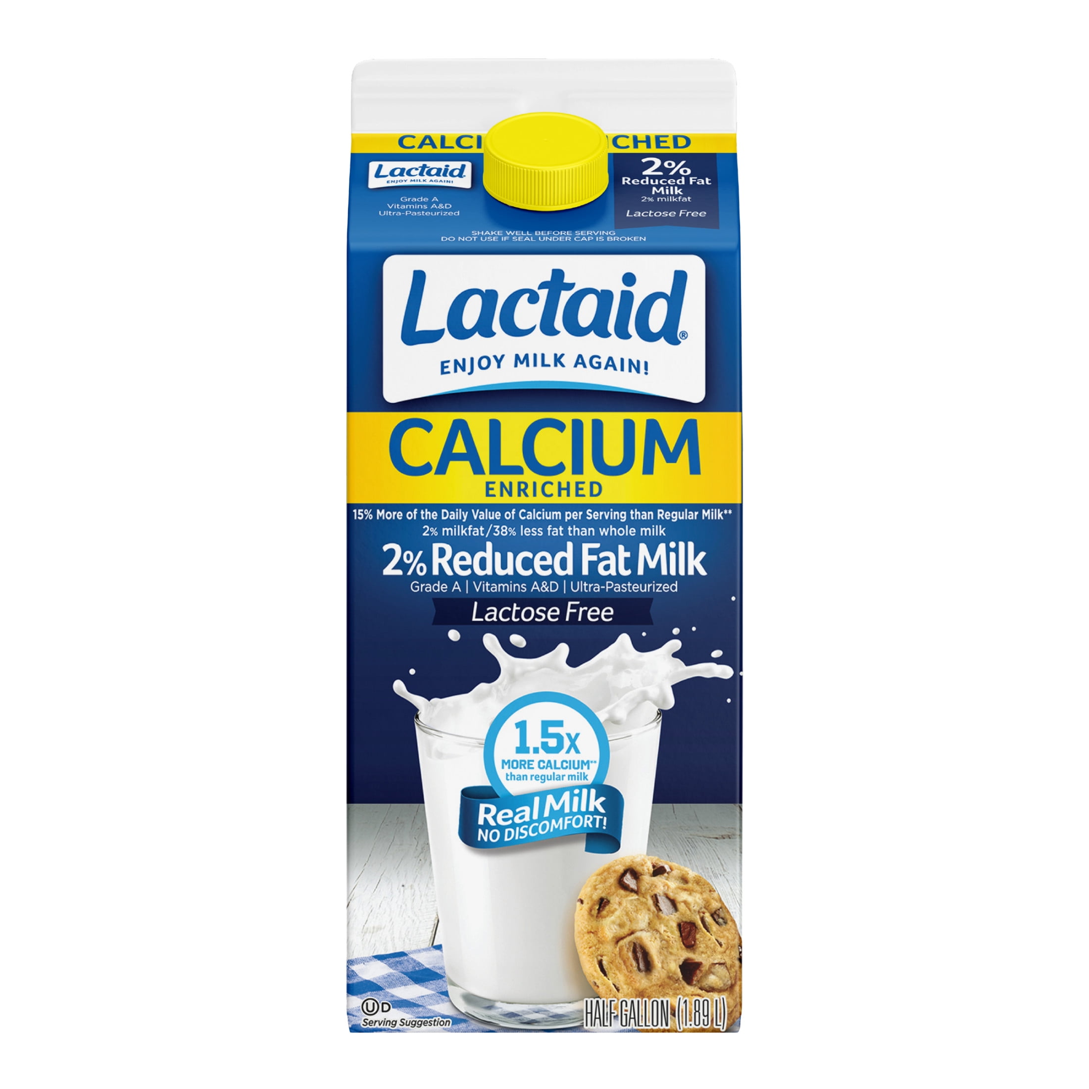 Lactaid 2% Reduced Fat Milk, Calcium Enriched, 64 oz - Walmart.com