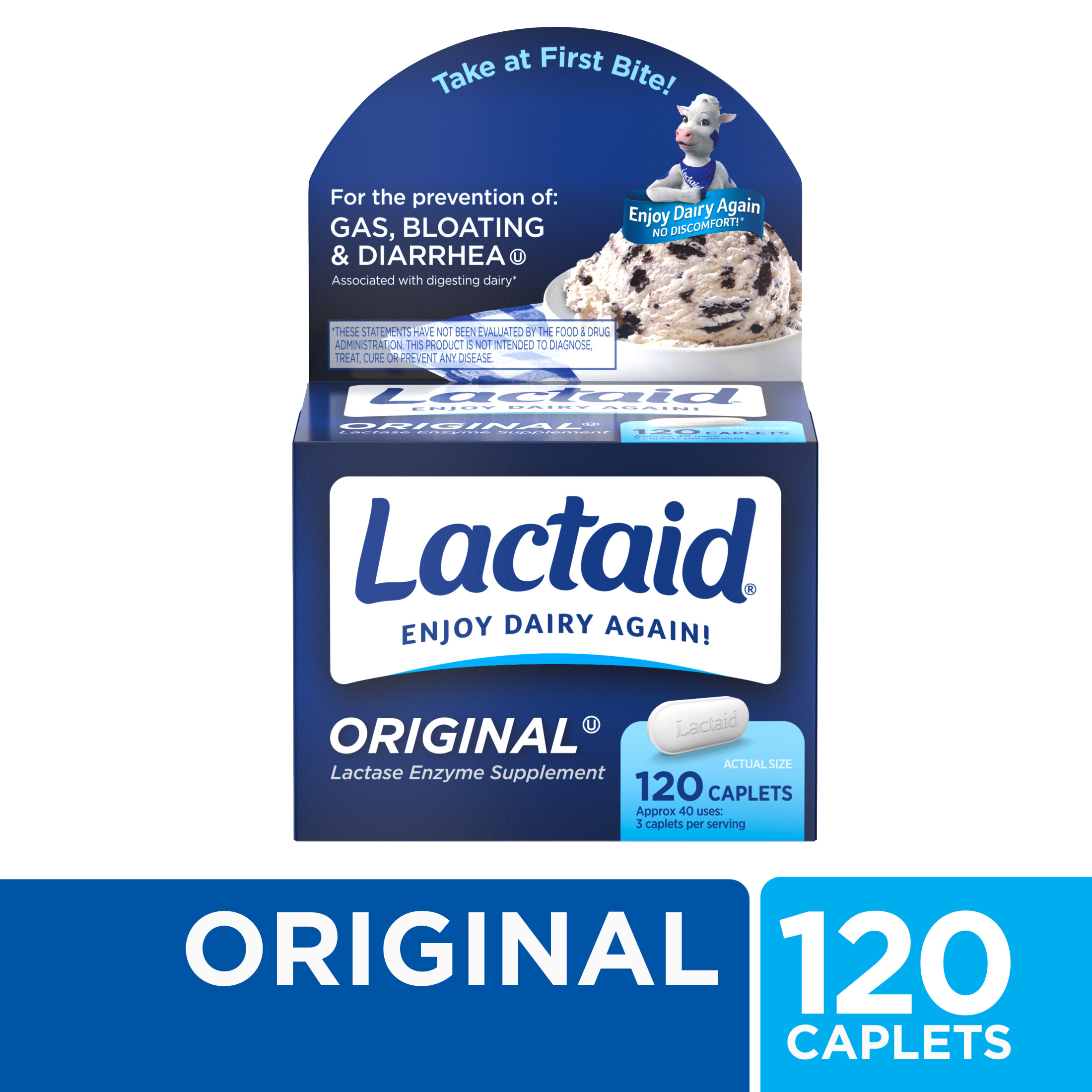 Equate Dairy Relief Caplets, Original, 120 Count - Walmart.com