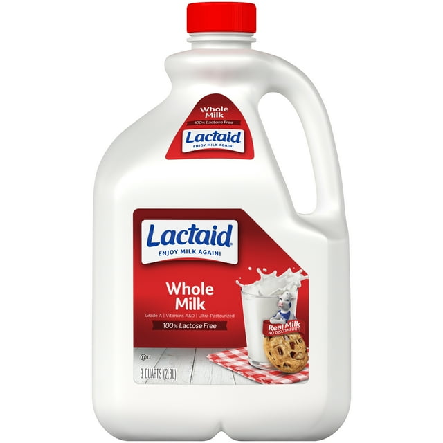 Lactaid Whole Milk, 96 oz - Walmart.com