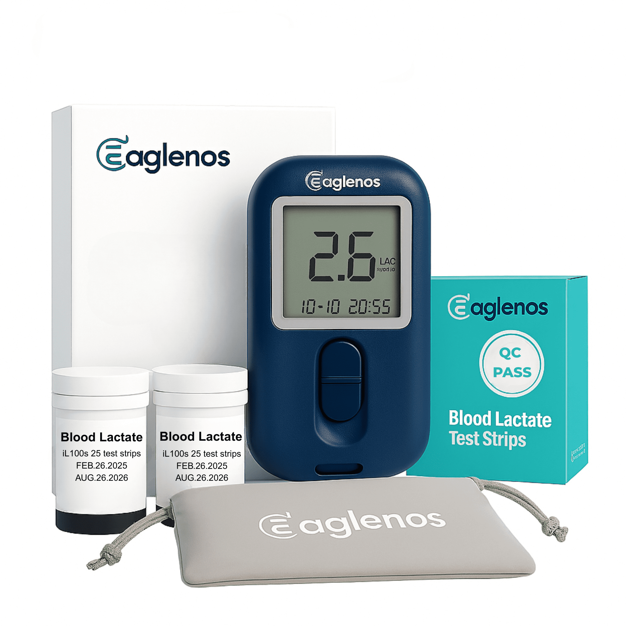 Lactate Meter for Athletes – 0.8µL Sample, 10s Result, Bluetooth Sync ...