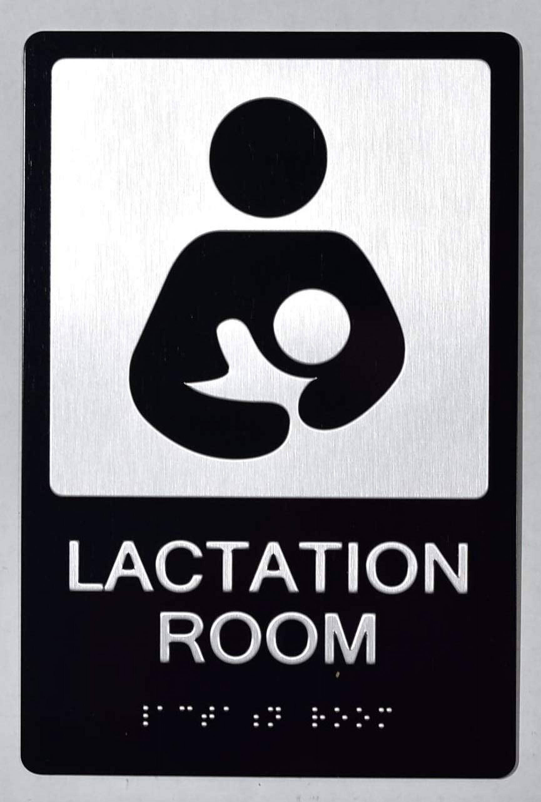 Lactation Room Sign -(Aluminium,Black,Size 6x9)-The Sensation line (ref ...
