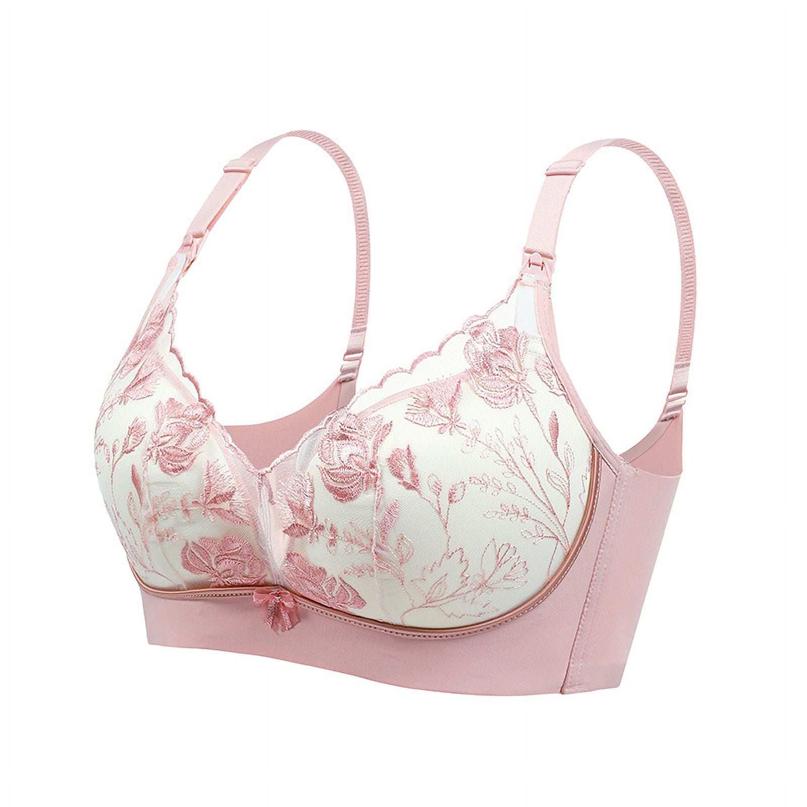 Lactation Underwear Lace Embroidery Push-up No Steel Rings for ...