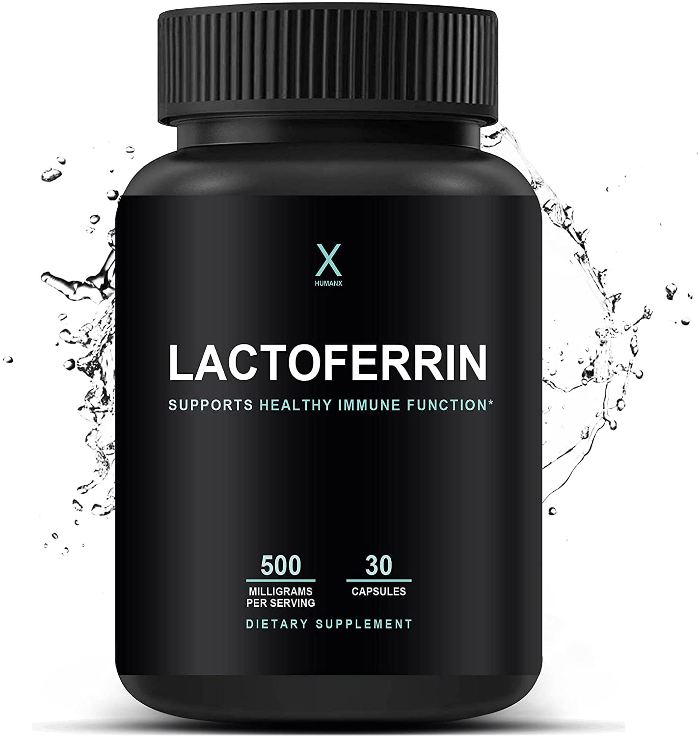 Humanx Lactoferrin 500 MG - Gluten Free, Non GMO - Supports Immunity ...