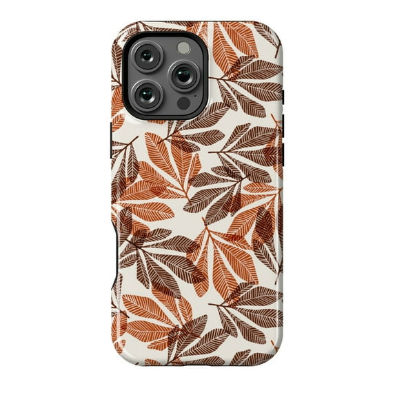 Lacy Leaves Botanical Artwork Phone Case for iPhone 17 16 15 14 13 12 ...