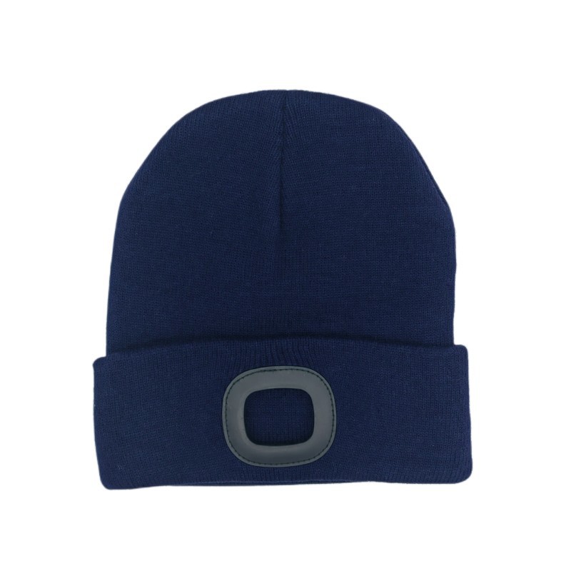 Lad lighting knitted hat rechargeable outdoor luminous night running ...