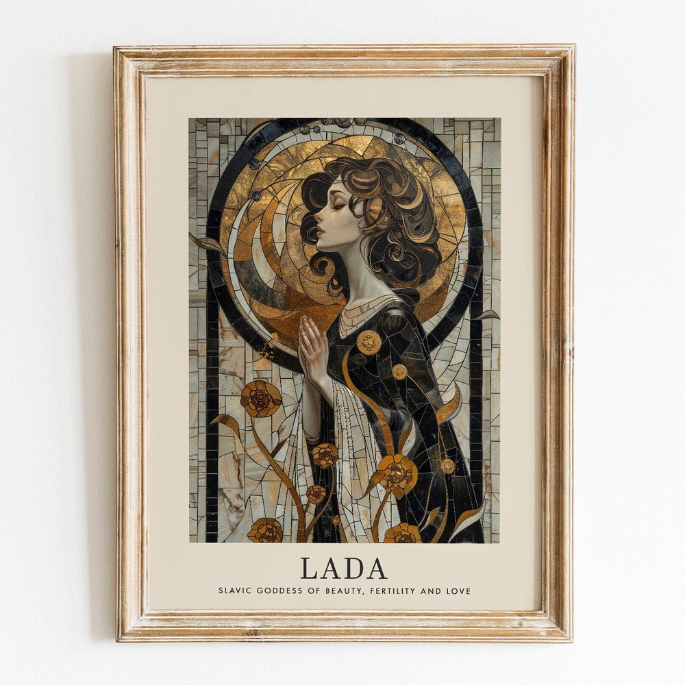 Lada Slavic Goddess Of Love, Beauty And Fertility, Art Nouveau Print ...