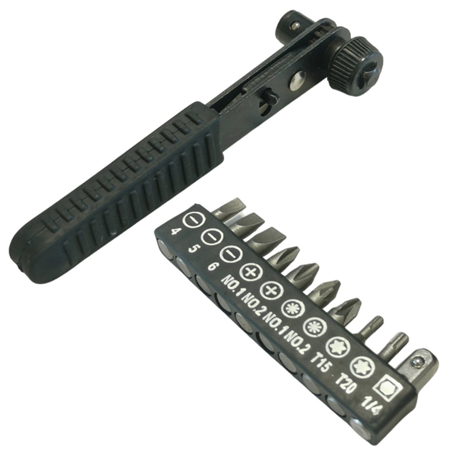 Ladaidra Brown fhgksm 1/4Inch 90 Degree Right Angled Steel Ratchets Wrench Portable Screwdriver ...