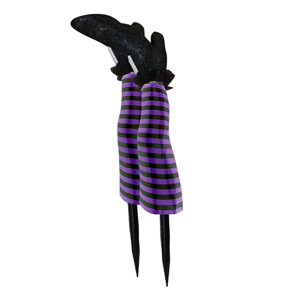 Ladaidra Brown fhgksm 1 Pair Halloween Evil Witch Leg Props Wizard Feet ...
