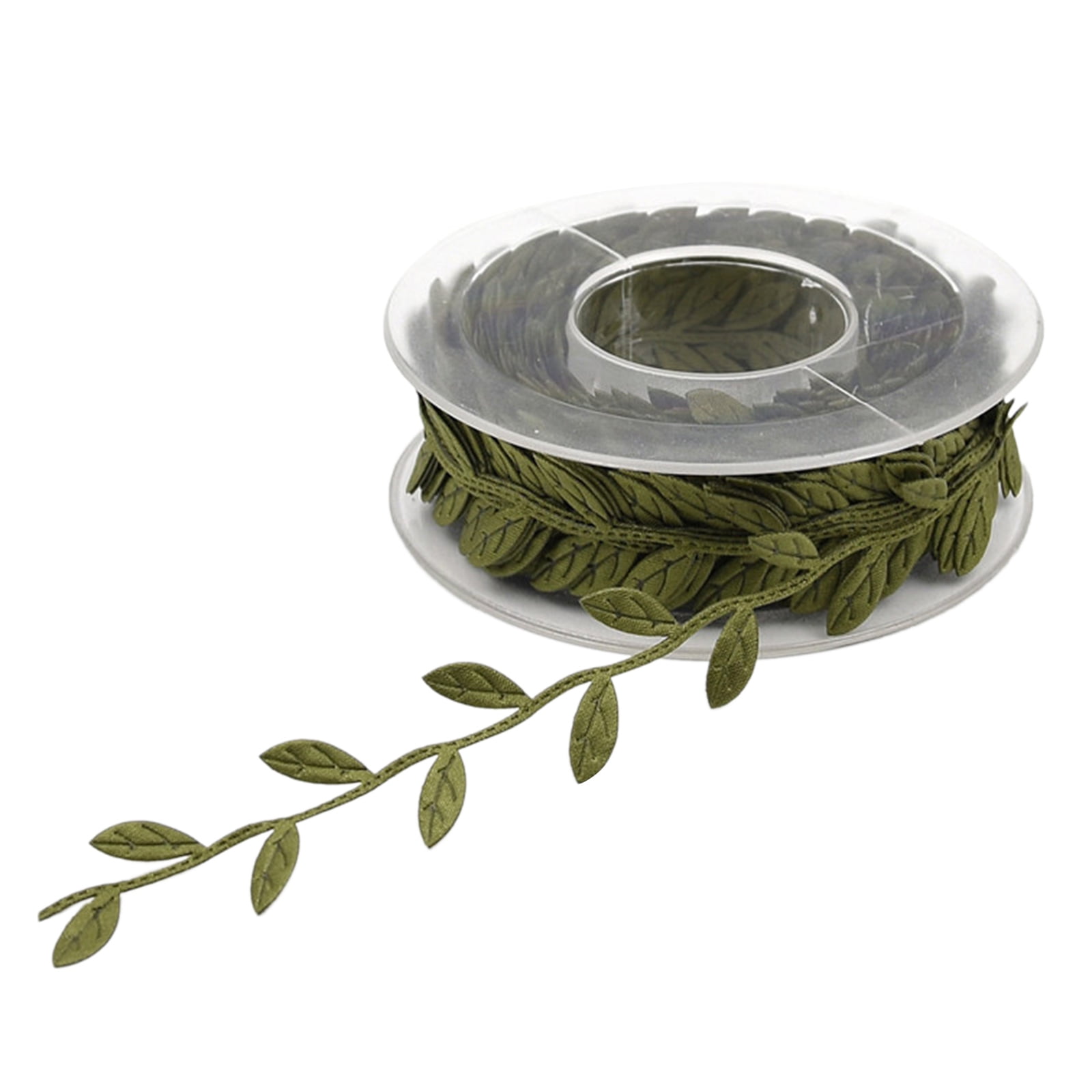 Ladaidra Brown fhgksm 1 Roll Leaf Ribbon Craft Artificial Green Golden ...