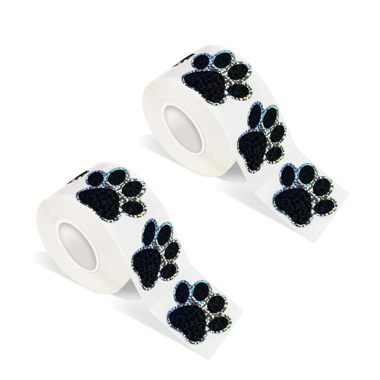 Ladaidra Brown fhgksm 1000 Pcs Dog Paw Label Stickers Adhesive Labels ...
