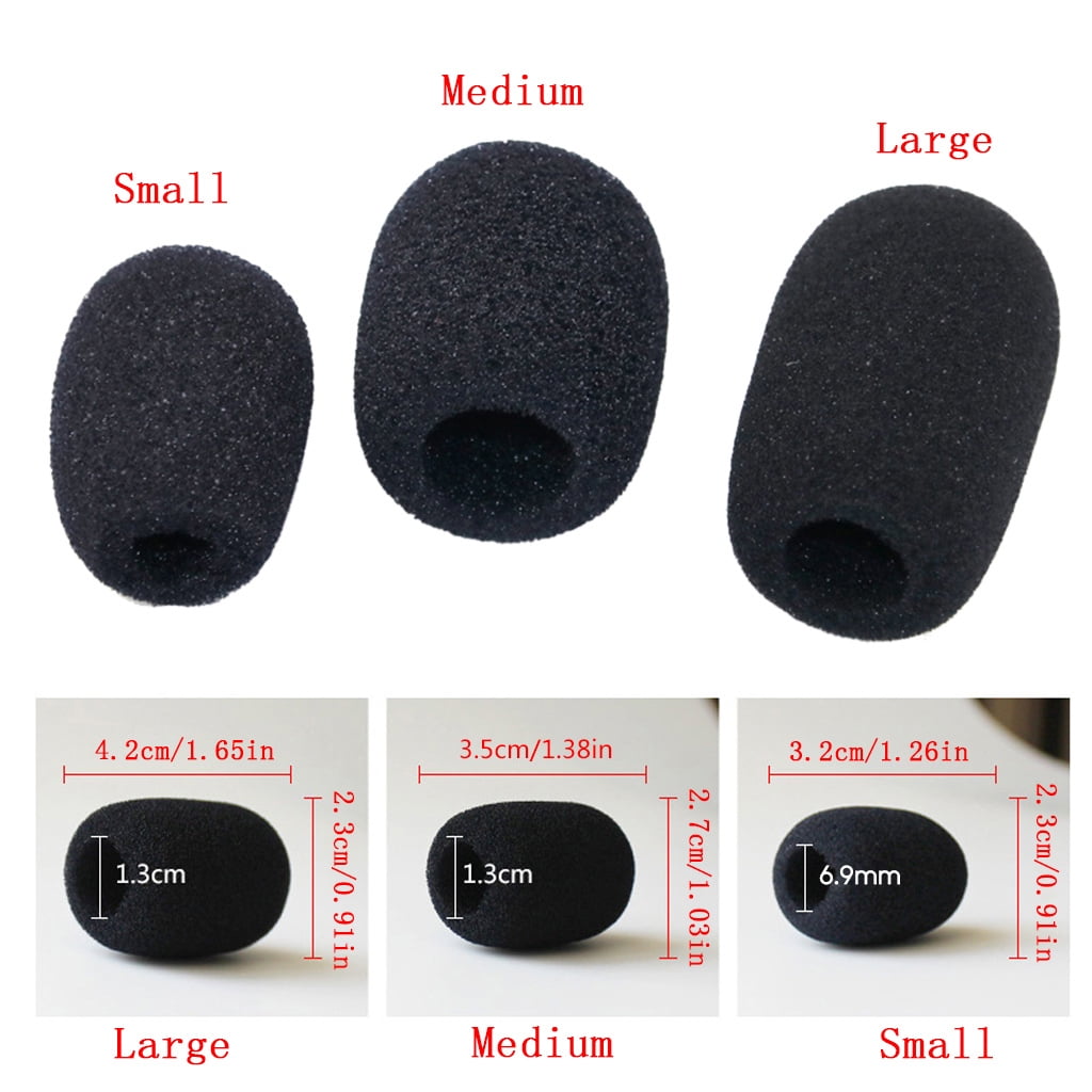 Ladaidra Brown fhgksm 10PCS Microphone Windscreen Sponge Mic Foam ...