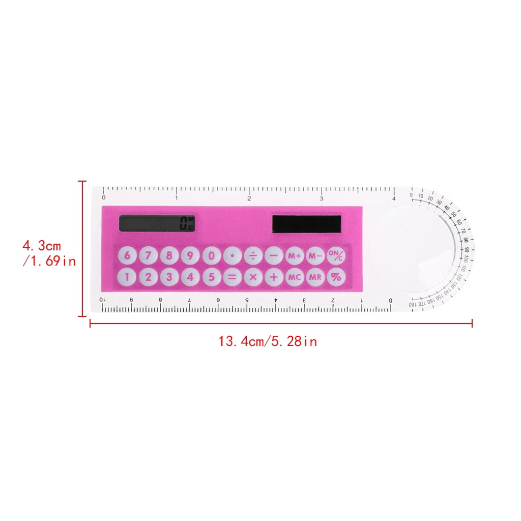 Ladaidra Brown fhgksm 10cm Ruler Digital Calculator 2 in 1 Kid ...