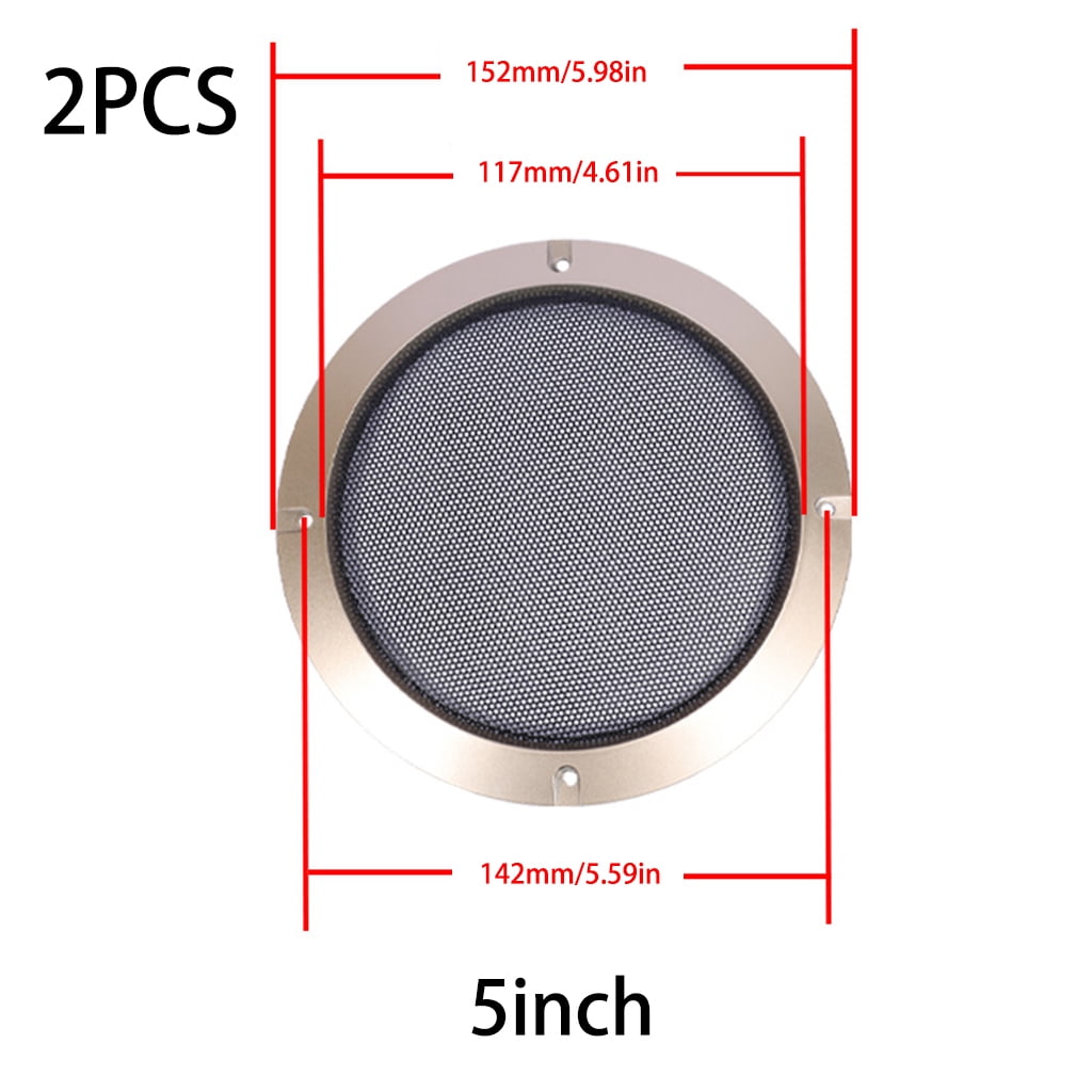 Ladaidra Brown fhgksm 2 Pieces Auto Car Subwoofer Grille Decorative ...