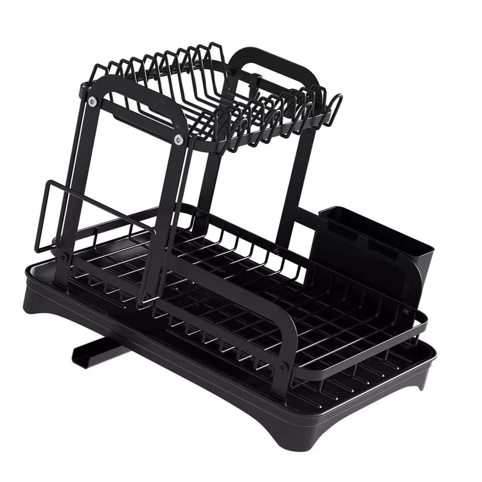 Ladaidra Brown fhgksm 2 Tiers Dish Rack Space Saving Designs for ...