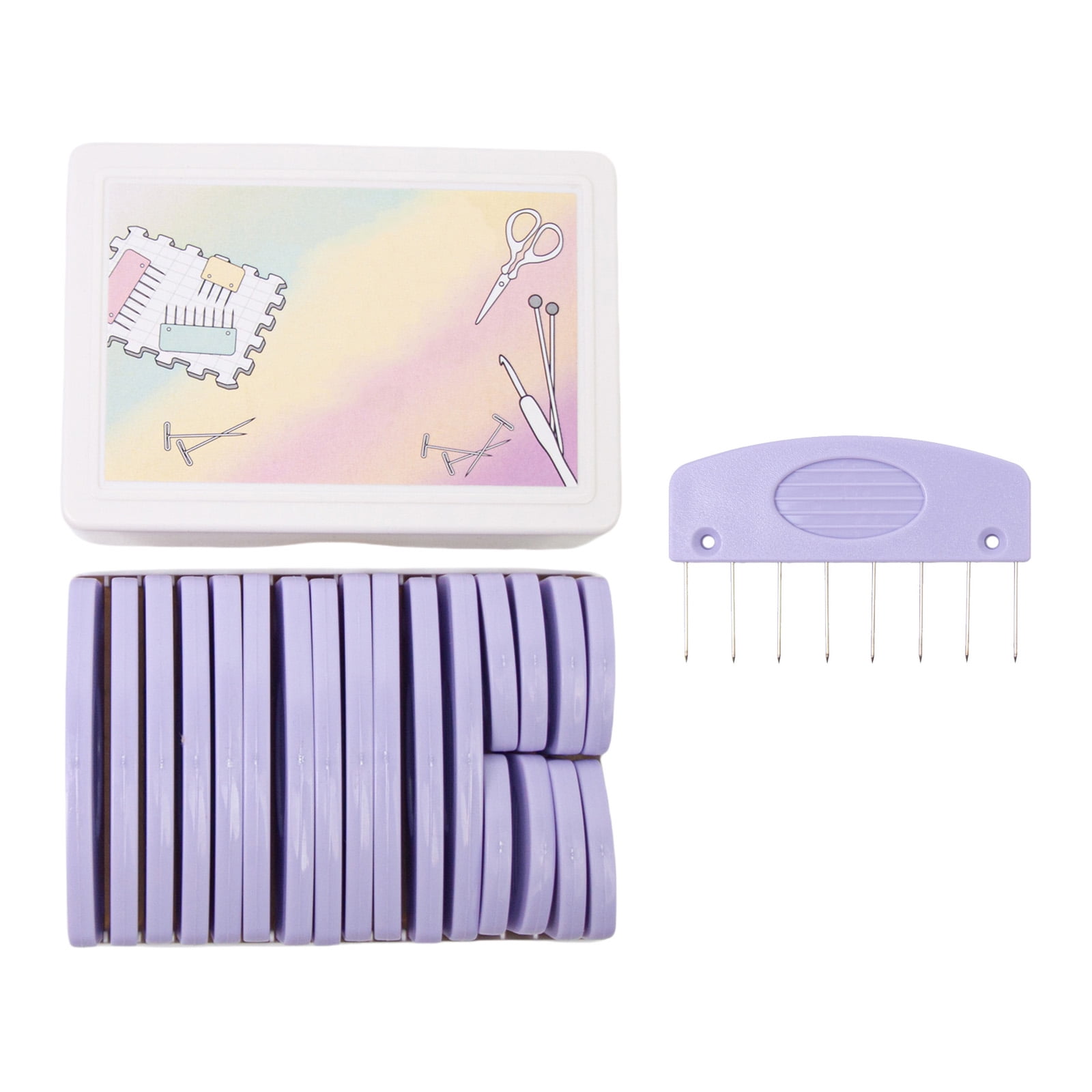 Ladaidra Brown fhgksm 20Pcs Knit Blocking Combs with Pin Set 4-Pin 8 ...