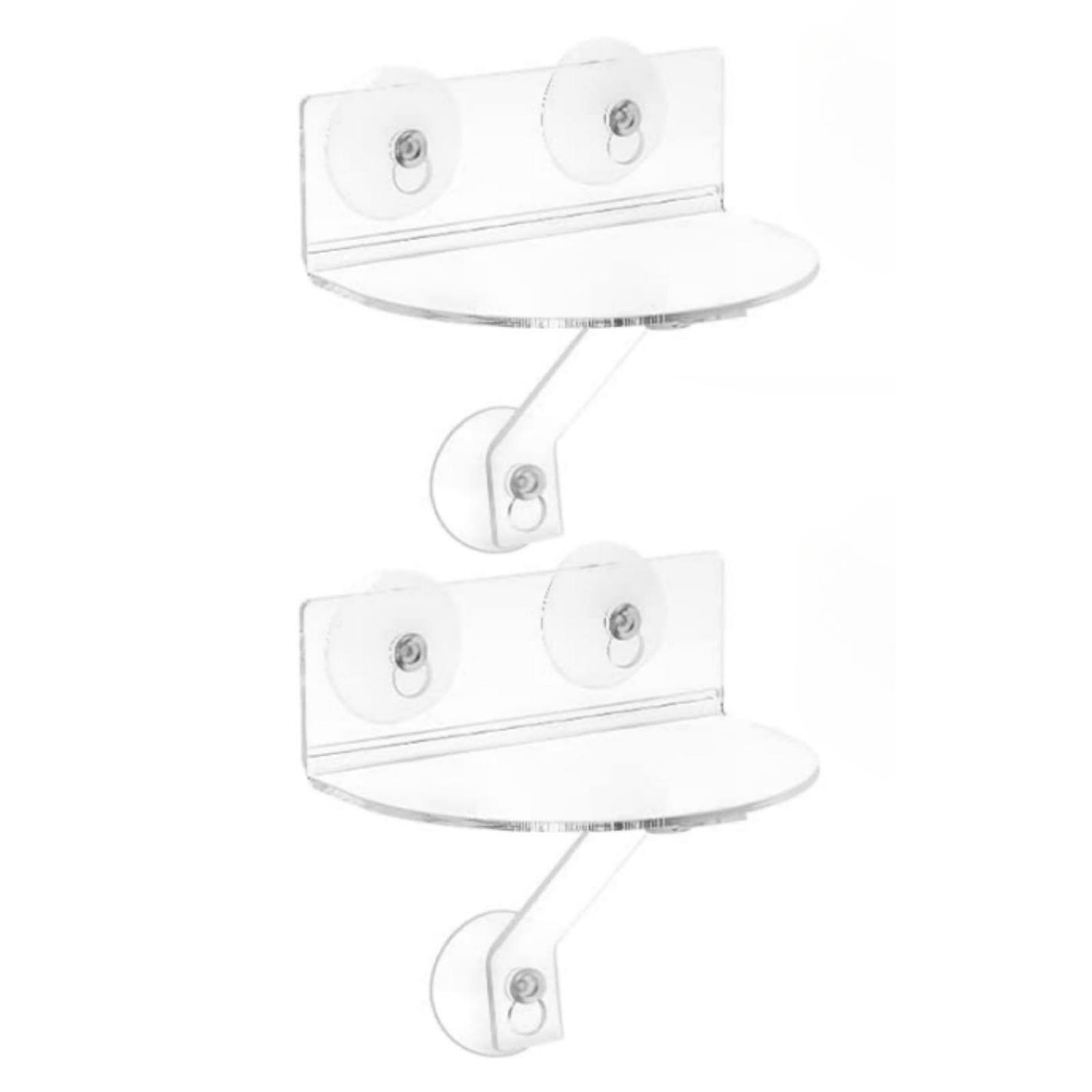 Ladaidra Brown fhgksm 2pcs Acrylic Window Display Shelf for Indoor ...