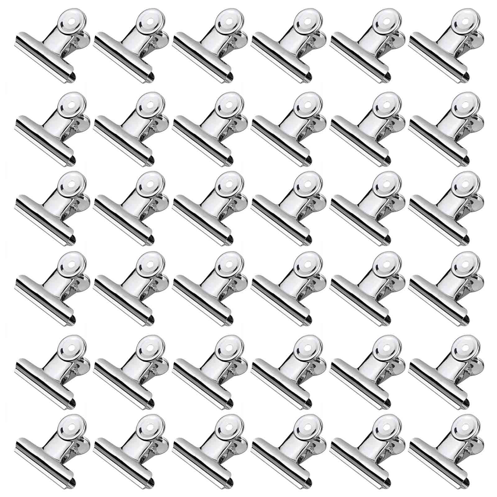 Ladaidra Brown fhgksm 36 Pack Metal Hinge Clips 2'' Binder Paper Clamps ...