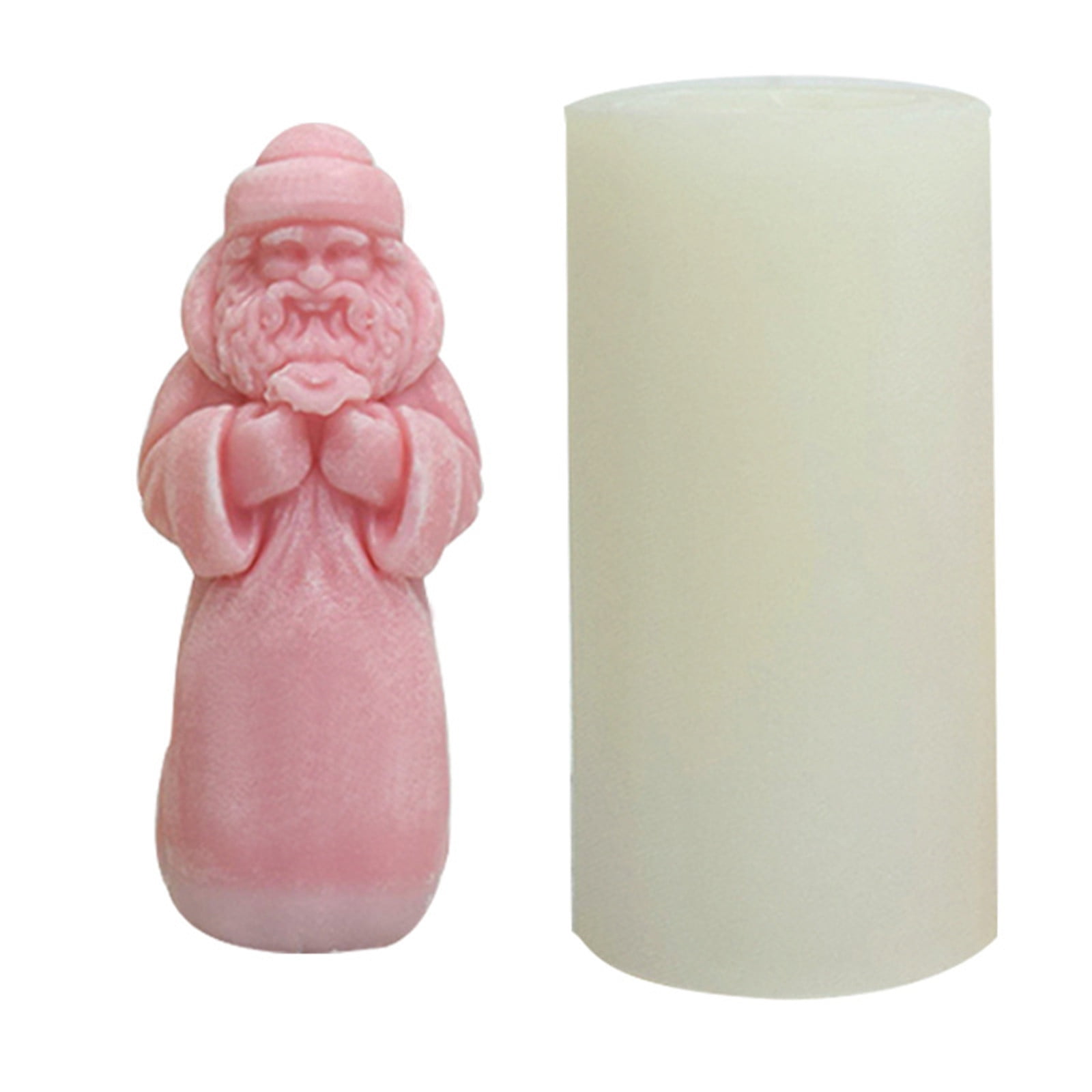 Ladaidra Brown fhgksm 3D Christmas Santa Mold Silicone Candle Clay Soap ...
