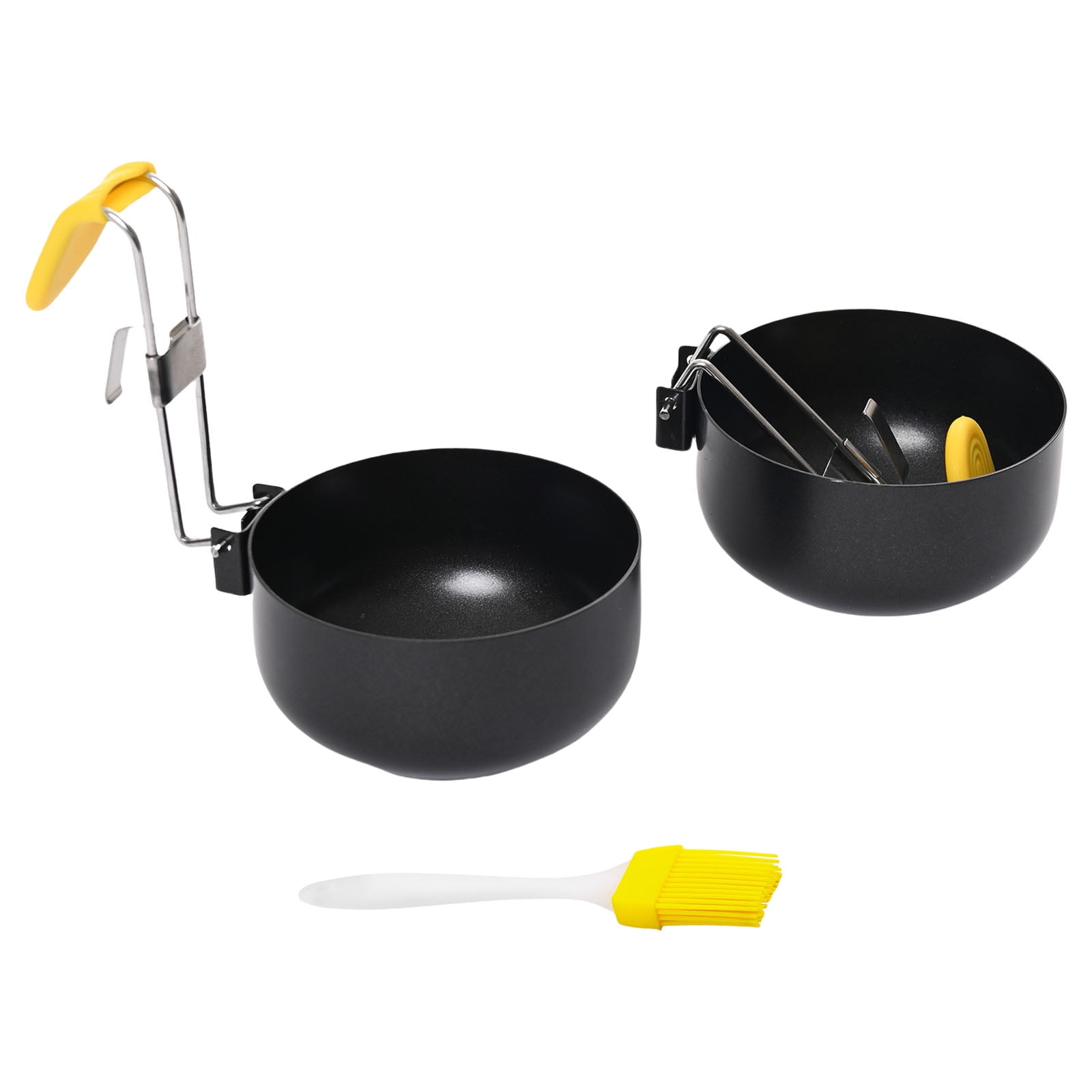 Ladaidra Brown fhgksm 430Stainless Steel Eggs Poacher Pan Folding ...