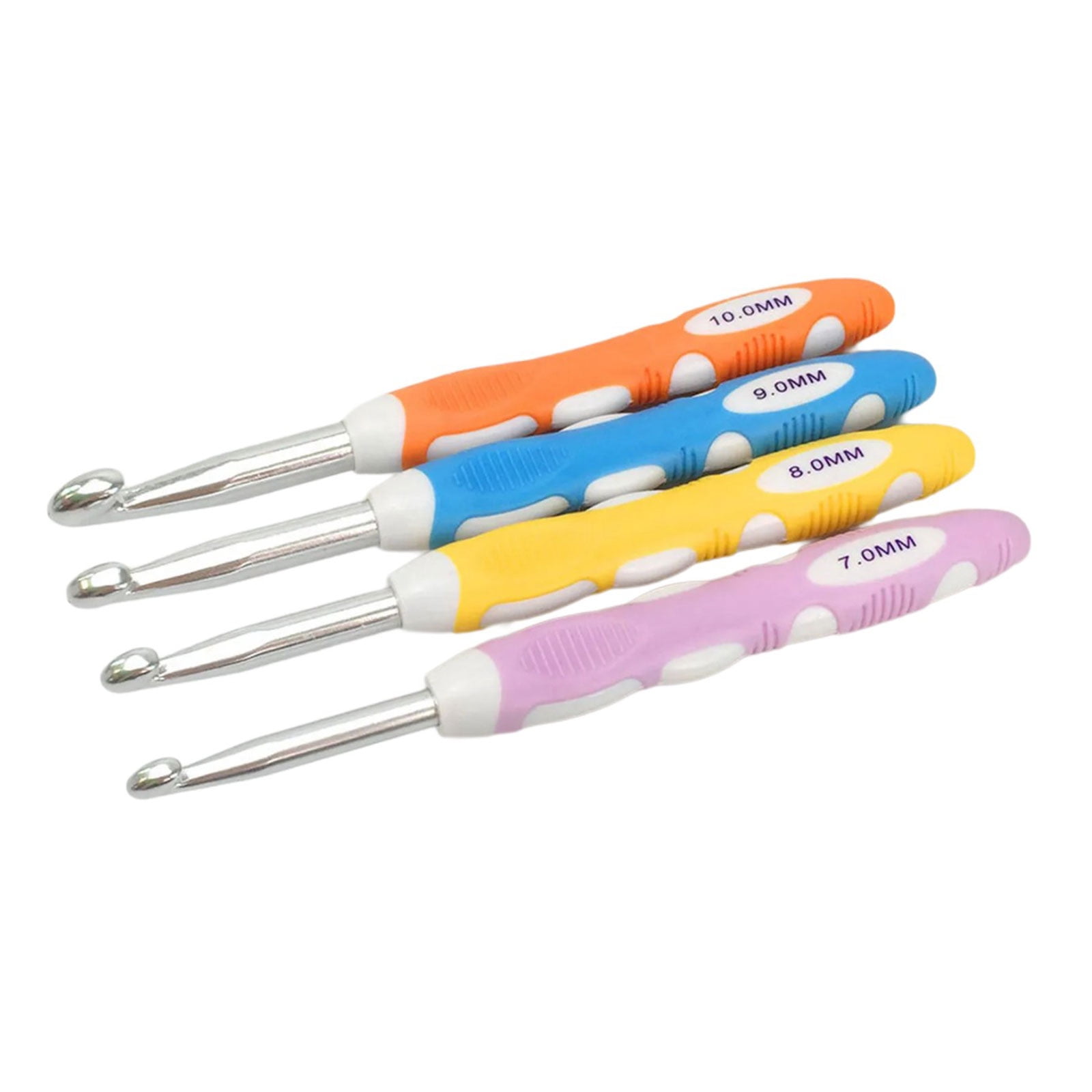 Ladaidra Brown fhgksm 4Pcs Ergonomic Handle Crochet Hook for Knitting ...