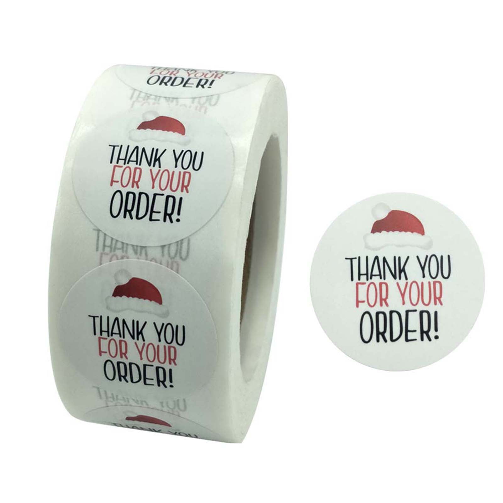 Ladaidra Brown fhgksm 500pcs/roll Thank You for Your Order Stickers ...
