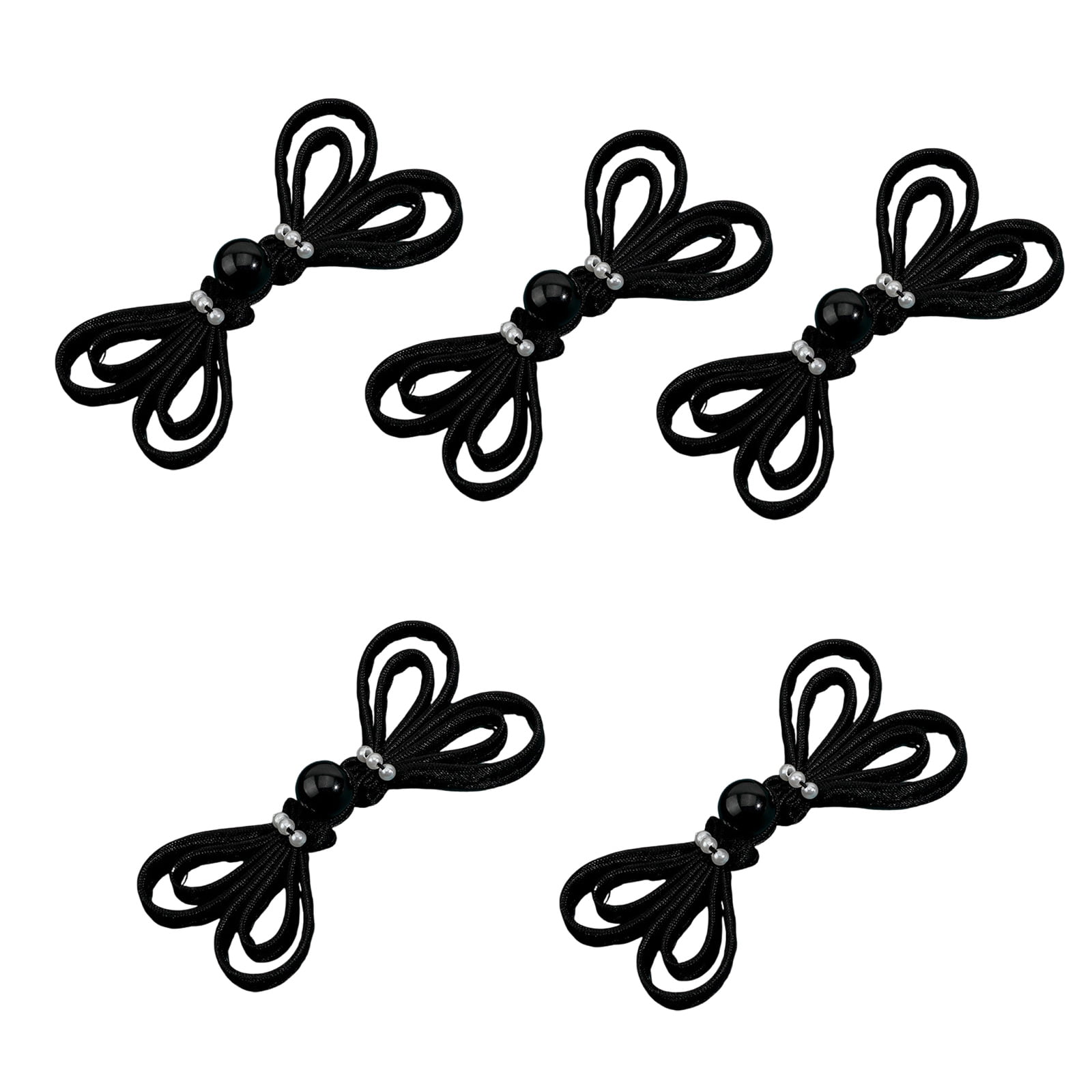 Ladaidra Brown fhgksm 5pcs Cheongsam Buttons with Beads Chinese Closure ...