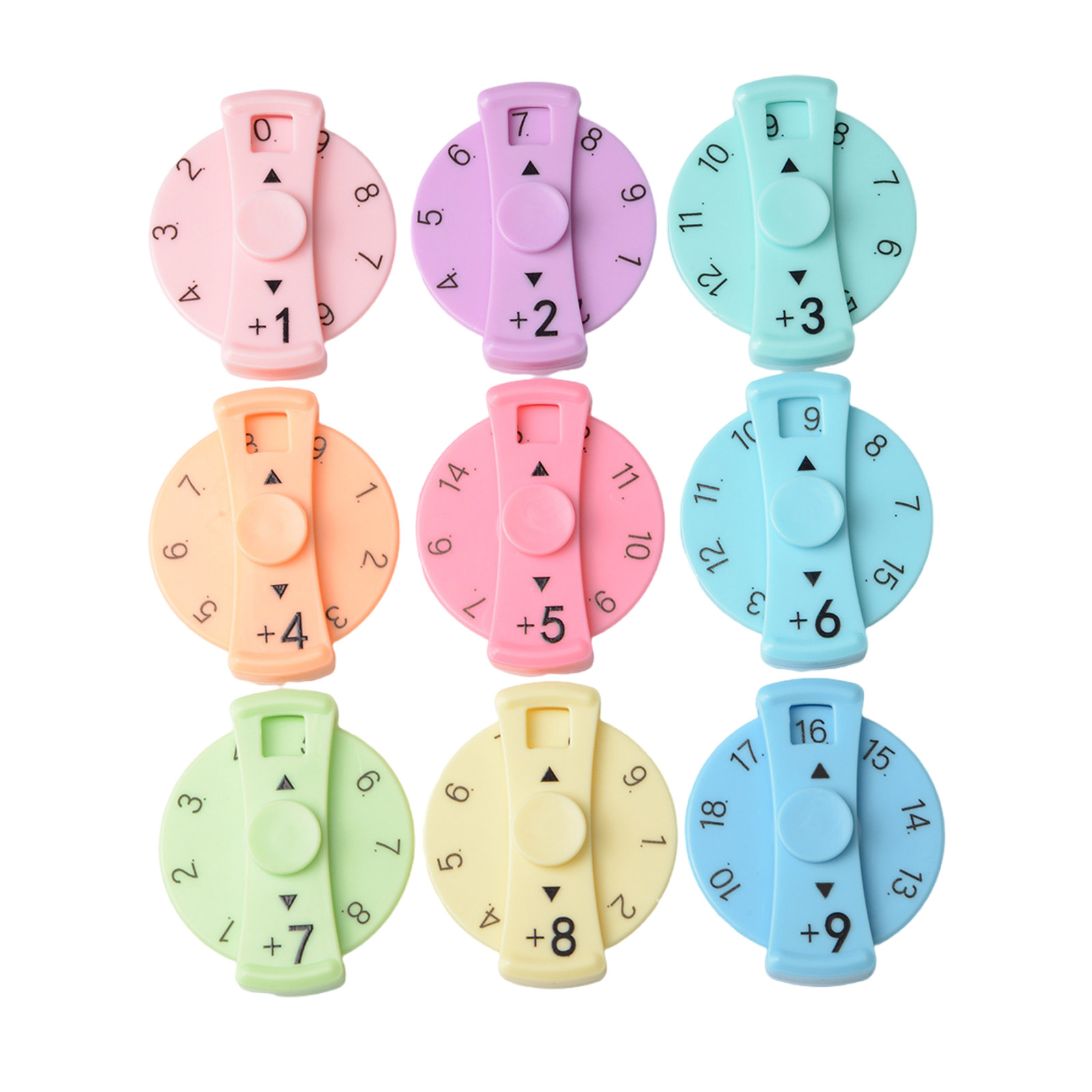 Ladaidra Brown fhgksm 9PCS Math Fact Learning Spinner Sensory Rotating ...