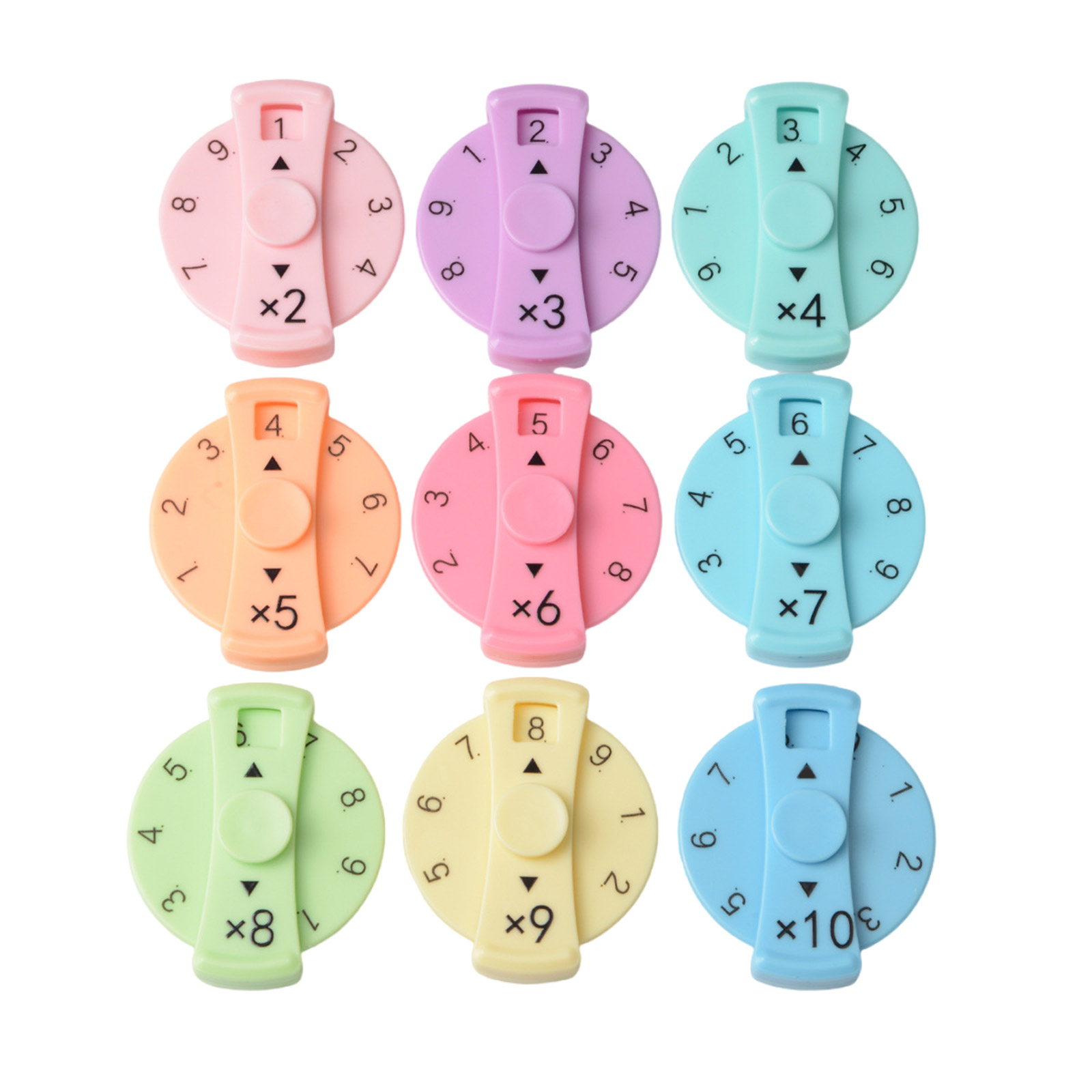 Ladaidra Brown fhgksm 9PCS Math Fact Learning Spinner Sensory Rotating ...