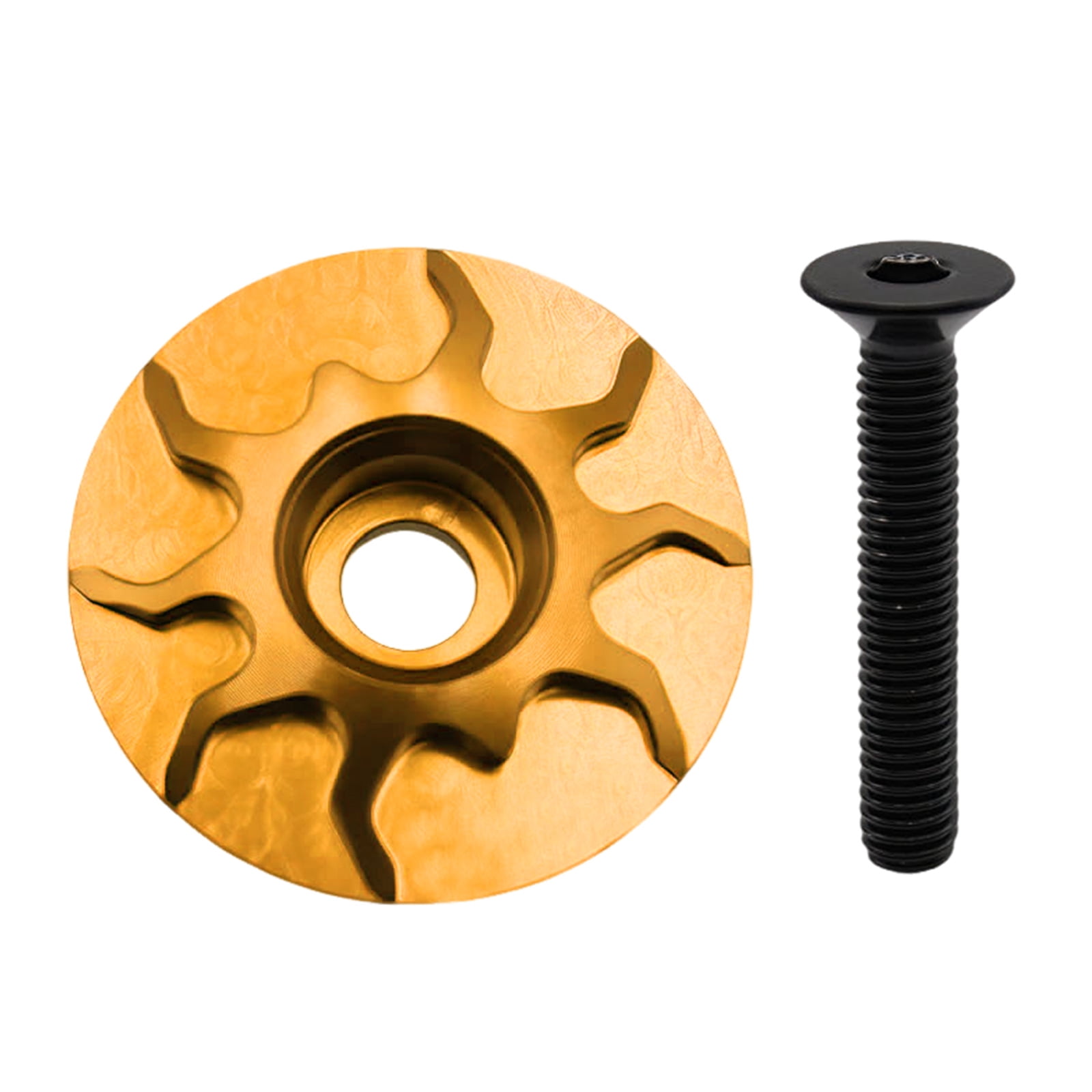 Ladaidra Brown fhgksm Aluminum Alloys Bicycles Stem Caps Mountain Bicycles Bowl Bike Stem Caps ...