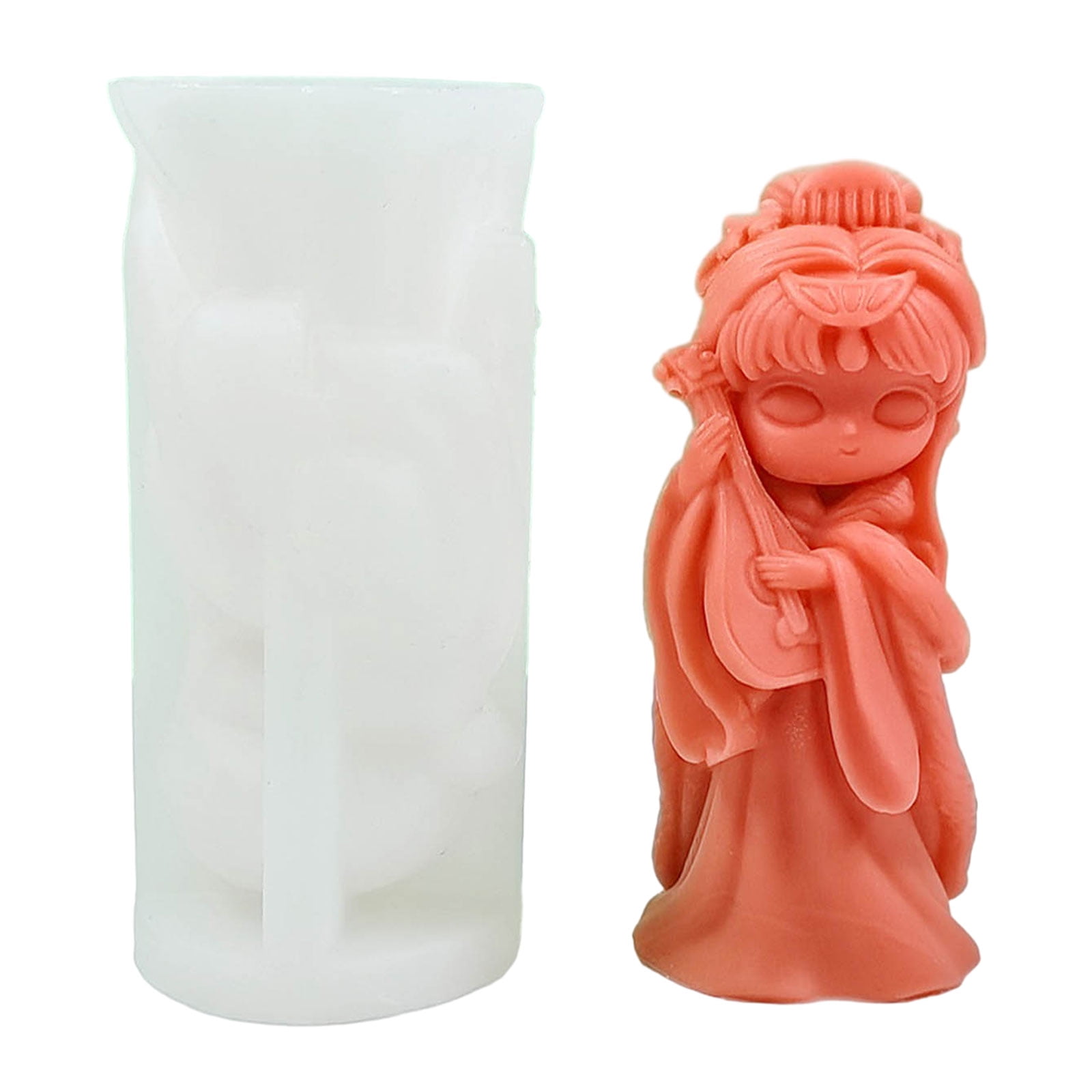Ladaidra Brown fhgksm Ancient Dolls Candle Silicone Mold 3D Girl ...