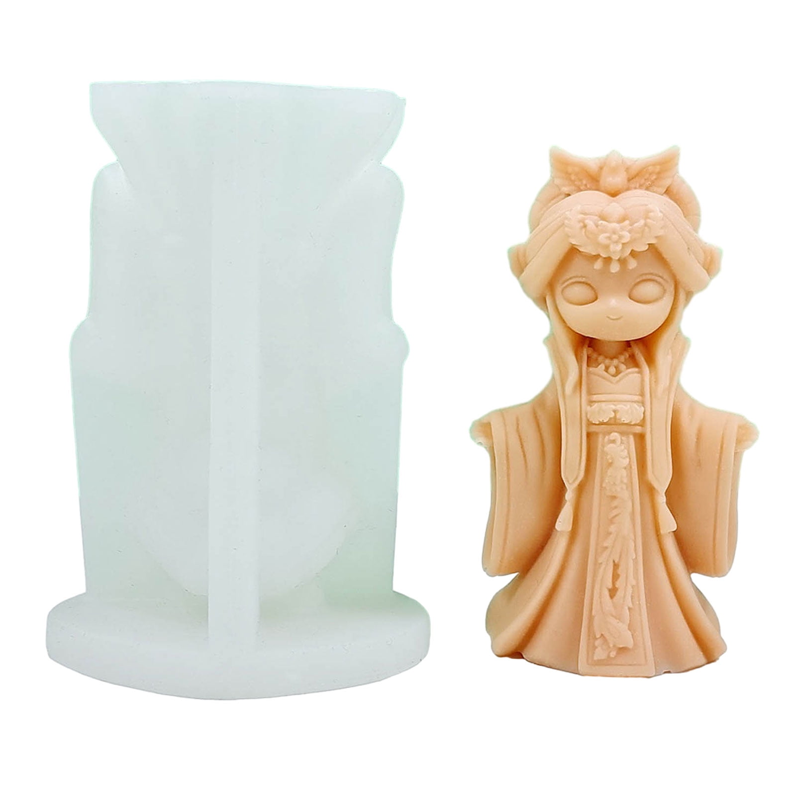 Ladaidra Brown fhgksm Ancient Dolls Candle Silicone Mold 3D Girl ...