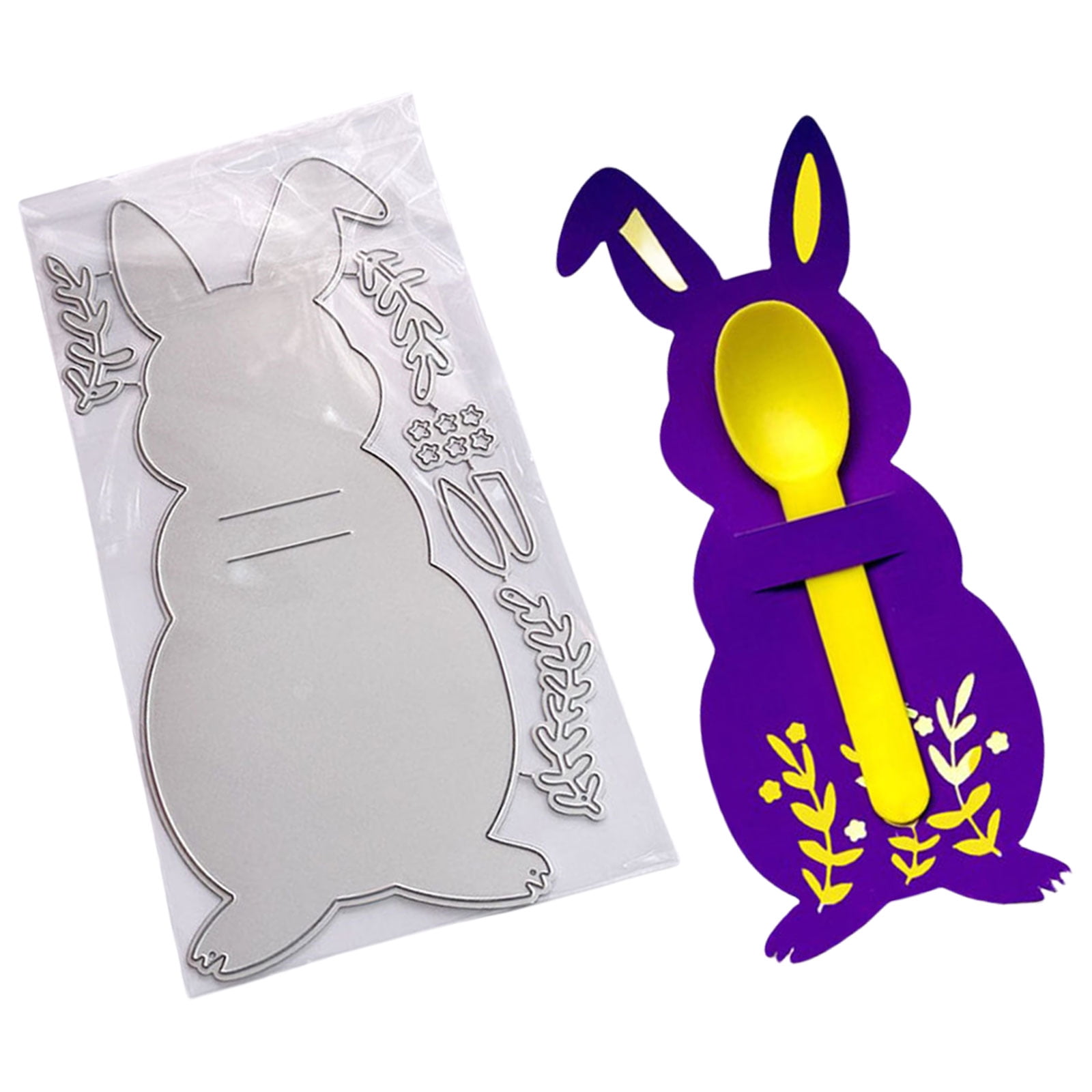 Ladaidra Brown fhgksm Animal Rabbits Shape Die Cut Metal Embossing ...