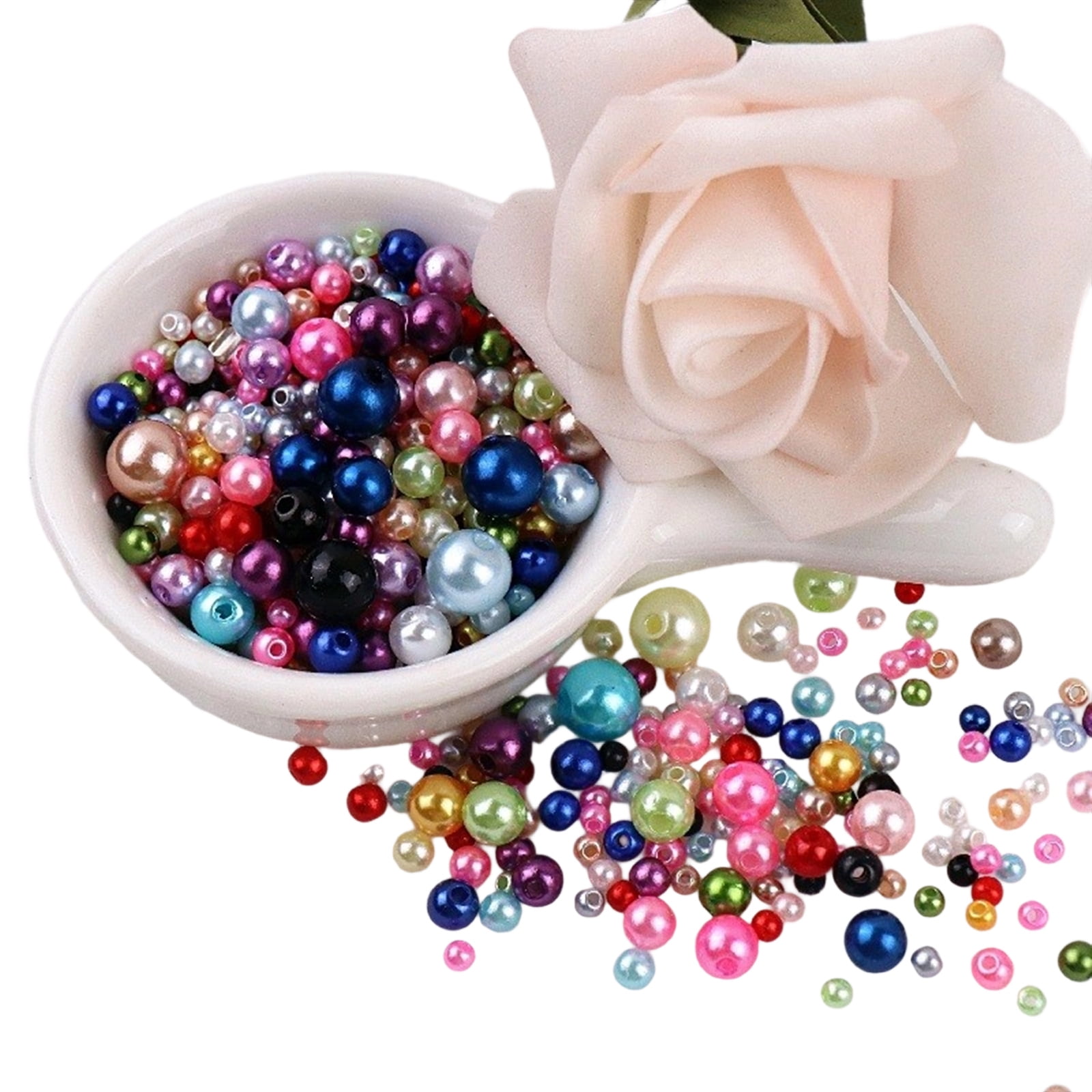 Ladaidra Brown fhgksm Artificial Pearls Beads for Art Craft Decoration ...