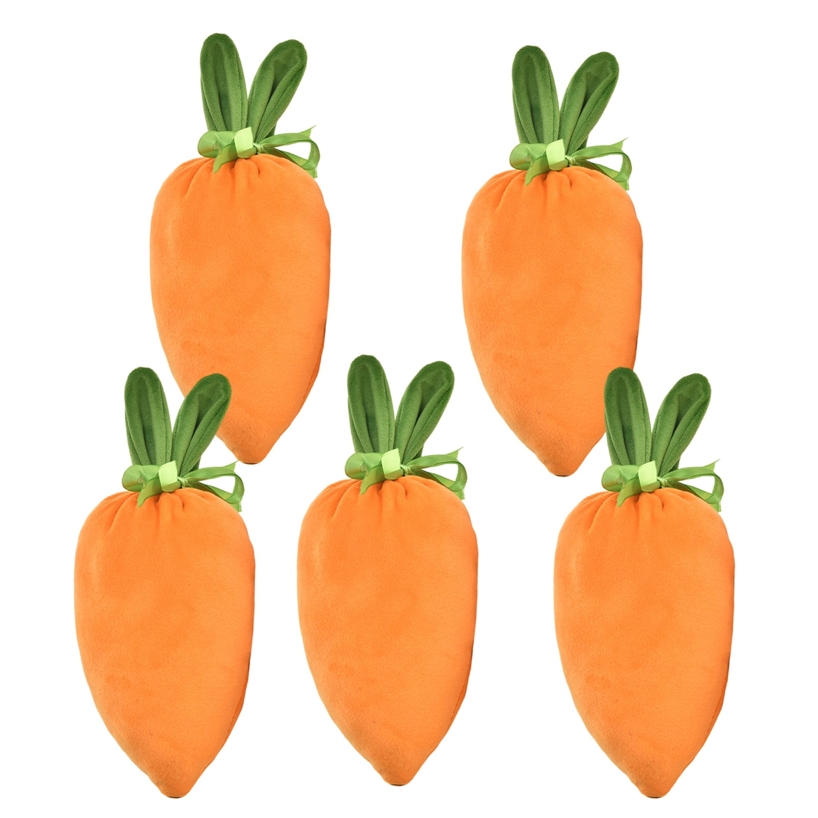 Ladaidra Brown fhgksm Carrot Shape Bags Set of 5 Velvets Reusable ...