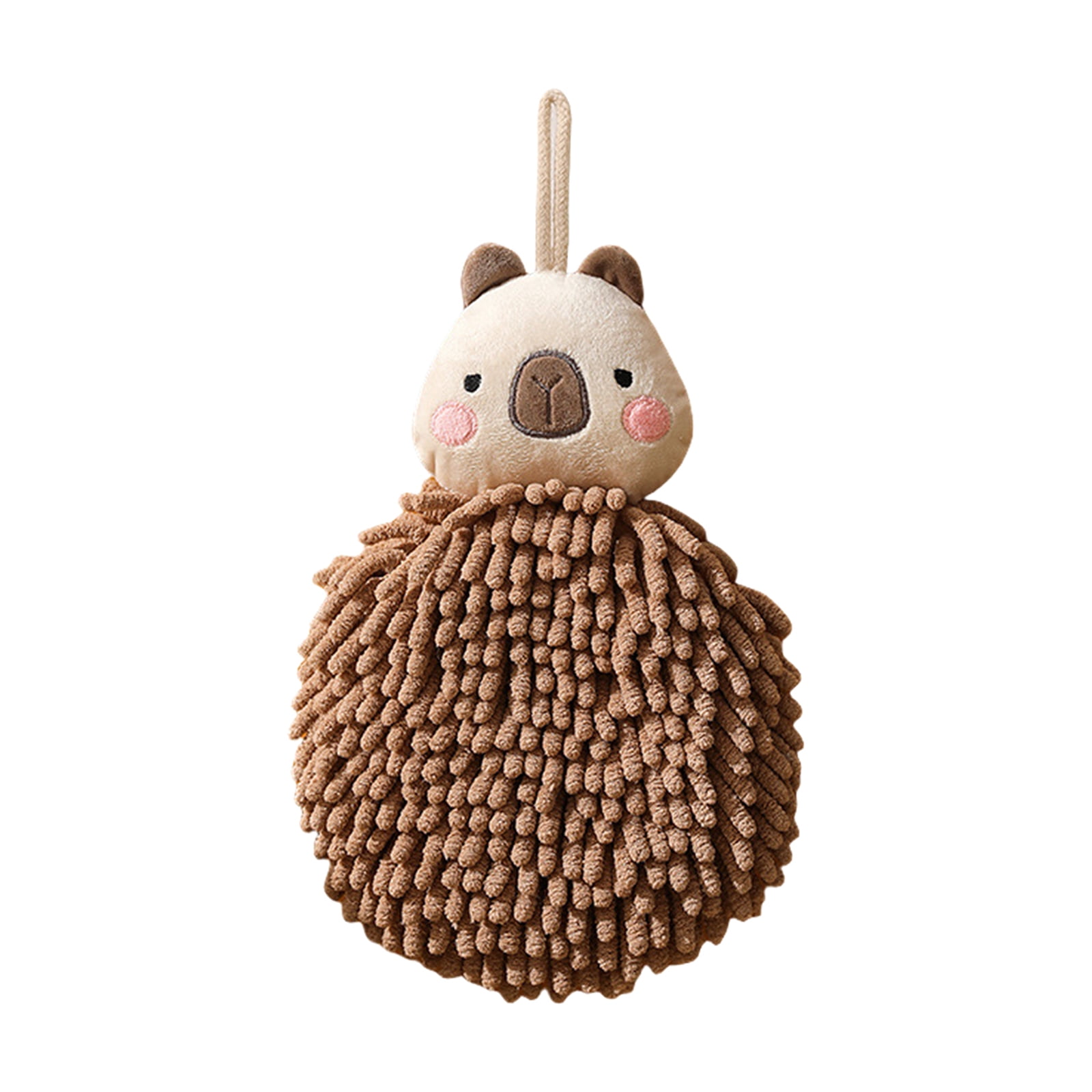 Ladaidra Brown fhgksm Chenilles Hand Towels with Hanging Loop,Hand ...