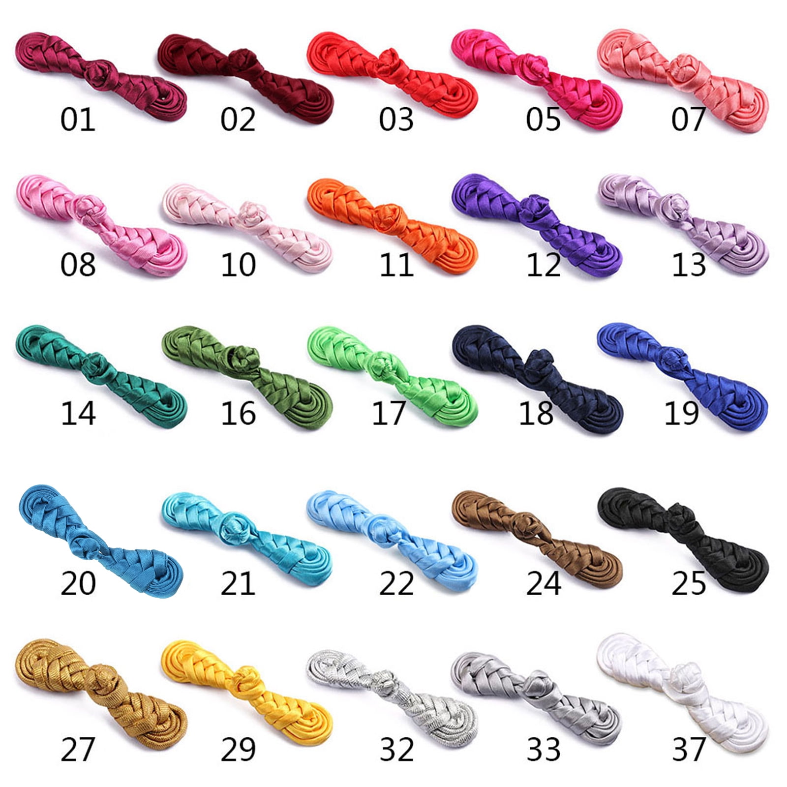 Ladaidra Brown fhgksm Chinese Cheongsam Buttons10 Pairs Solid Handmade ...