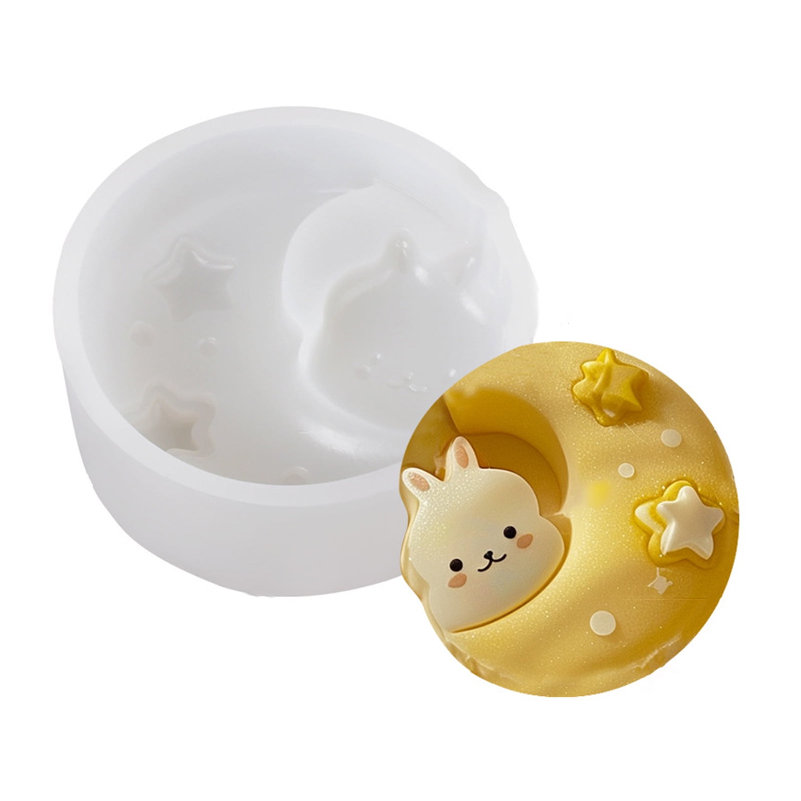 Ladaidra Brown fhgksm Chinese Mold Creative Moon Rabbits Shaped ...