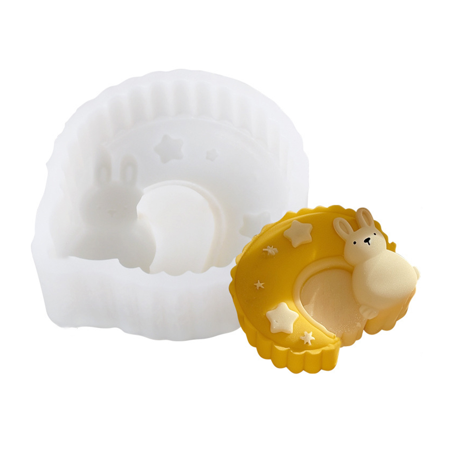 Ladaidra Brown fhgksm Chinese Mold Creative Moon Rabbits Shaped ...
