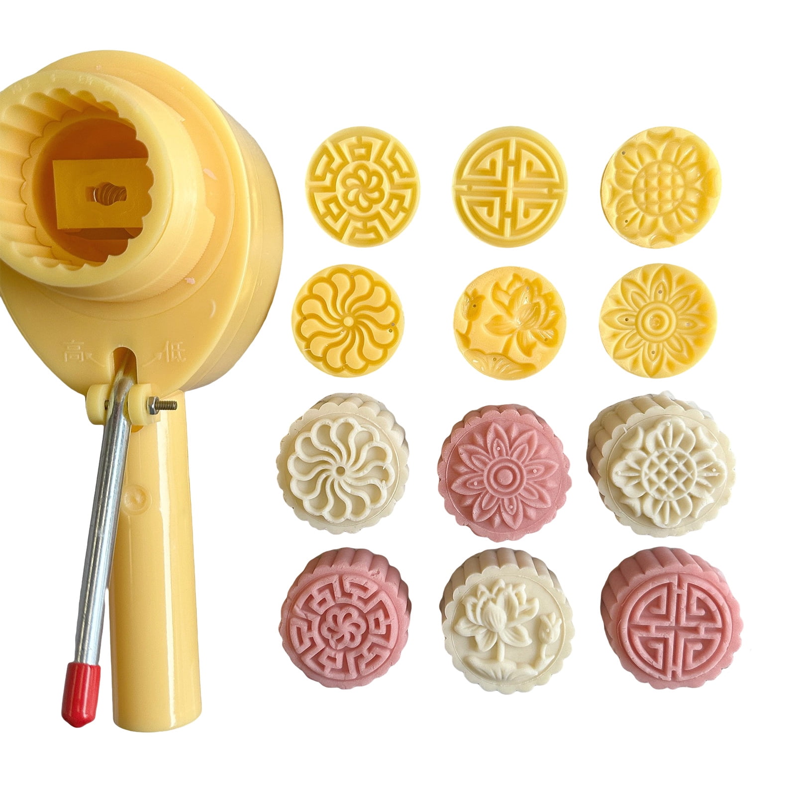 Ladaidra Brown fhgksm Cookie Stamps Flower Pattern Dessert Molds Hand ...